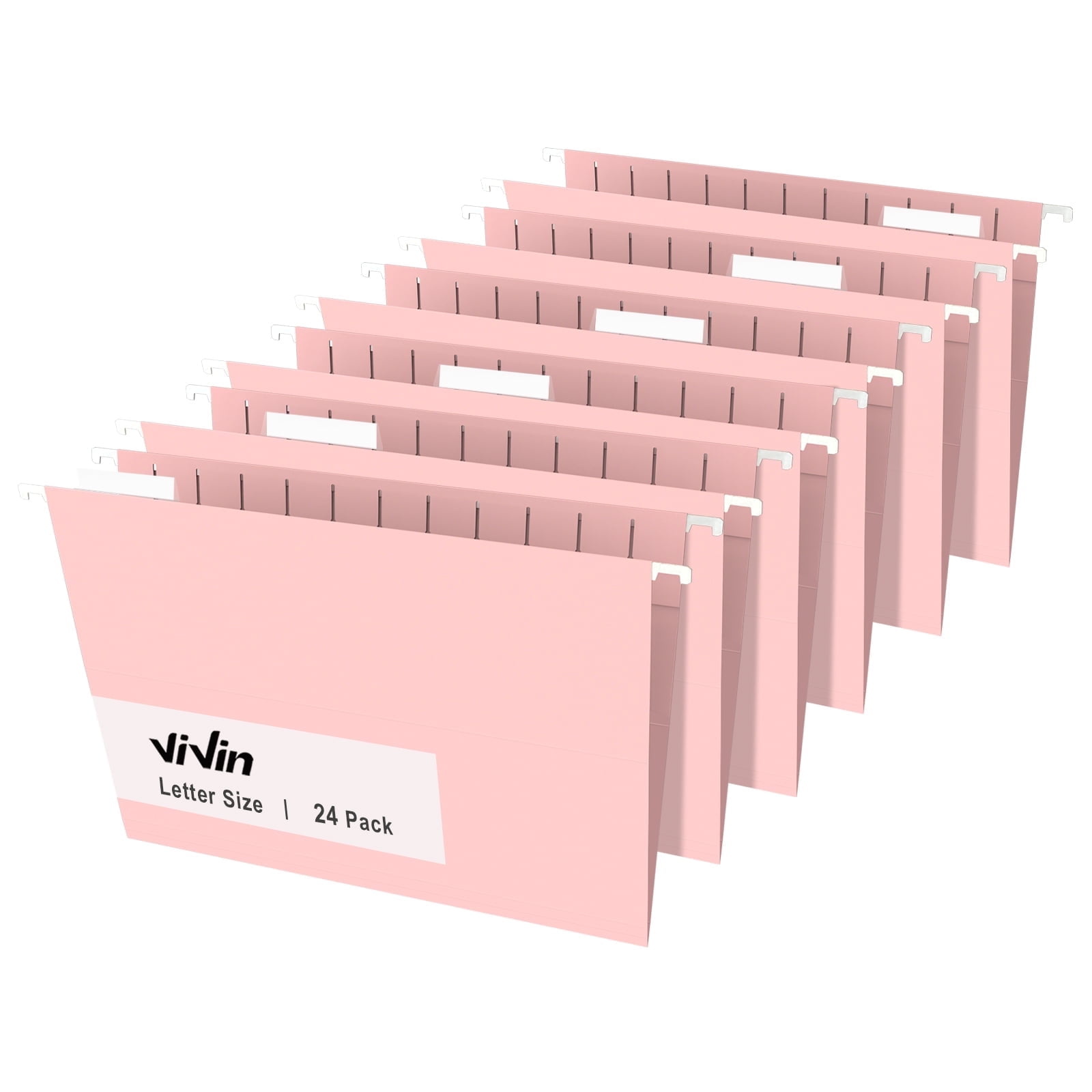 ViVin Hanging File Folders with 1/5 Cut Tabs, 24 Pack Letter Size, for ...