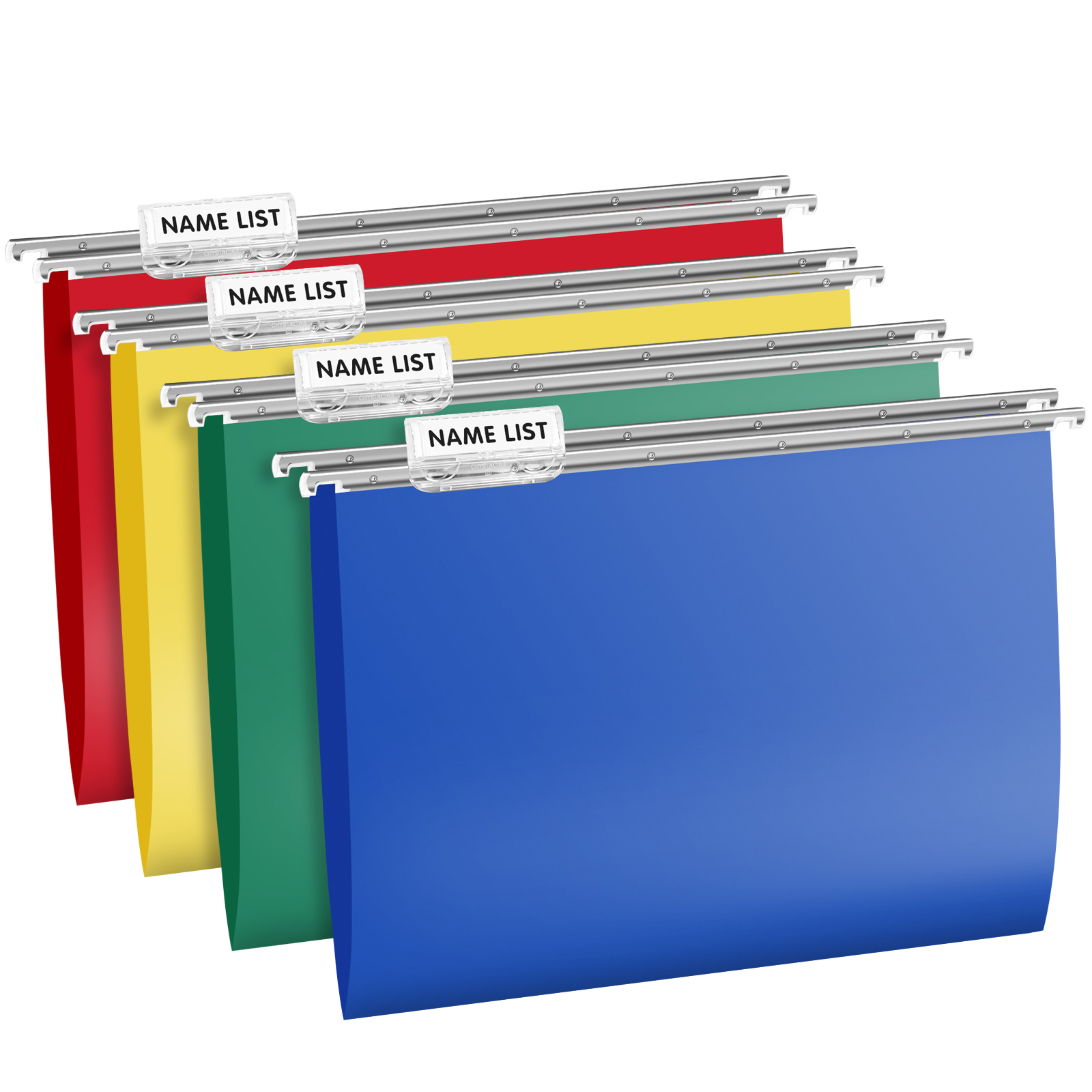 Pendaflex Recycled Hanging Folders, 1/5-Cut Tabs, Assorted Colors ...