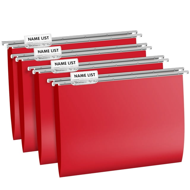 ViVin Heavy Duty Plastic Hanging File Folders with Metal Hook, 1/5-Cut ...