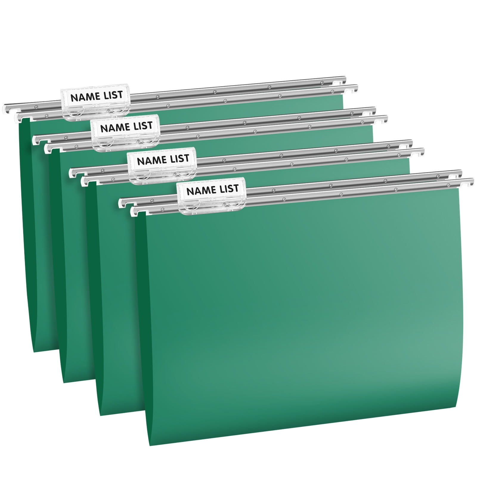 ViVin Heavy Duty Plastic Hanging File Folders with Metal Hook, 1/5-Cut ...