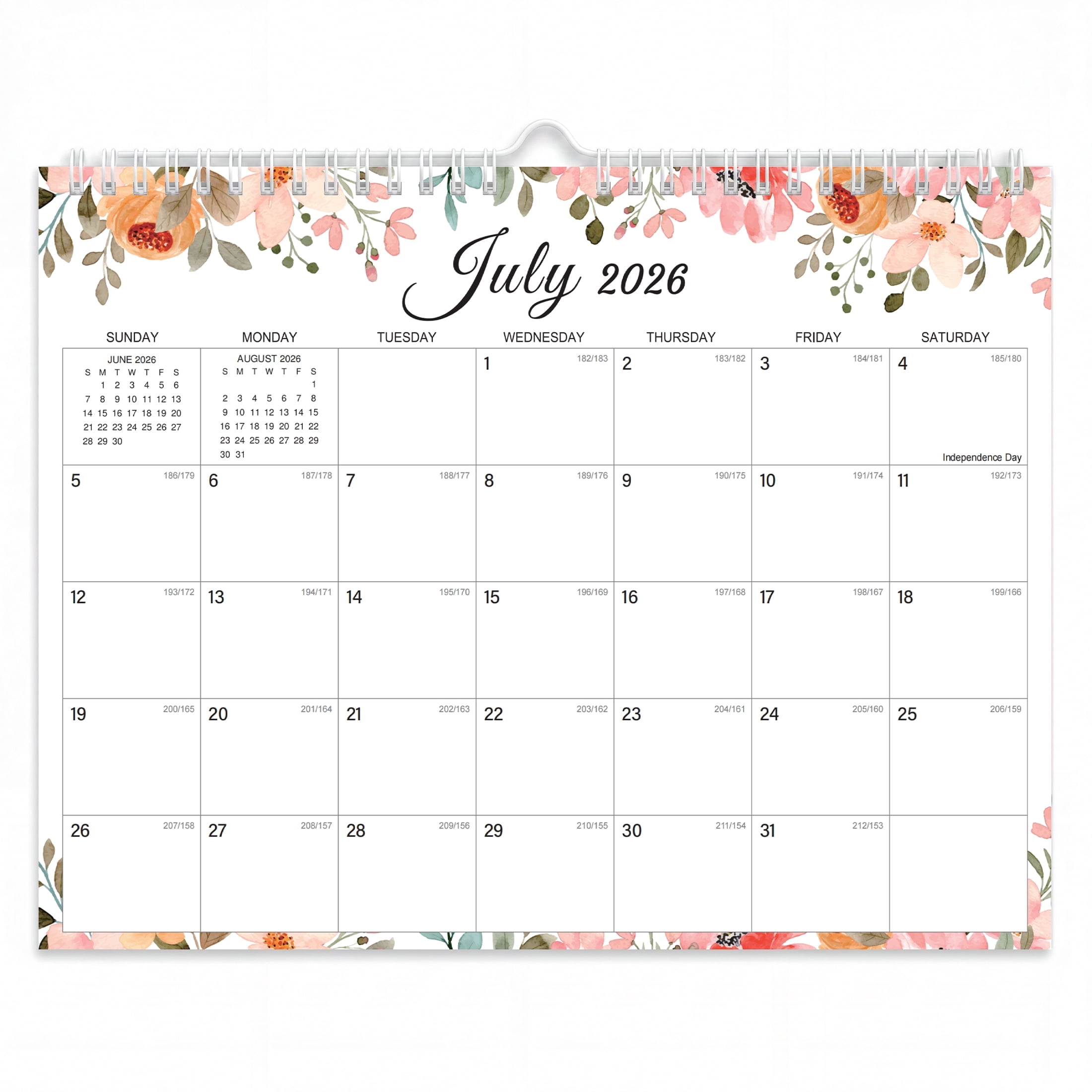 ViVin Wall Calendar, 8.5*11 Horizontal YO Monthly Calendar, Jul 2026 ...