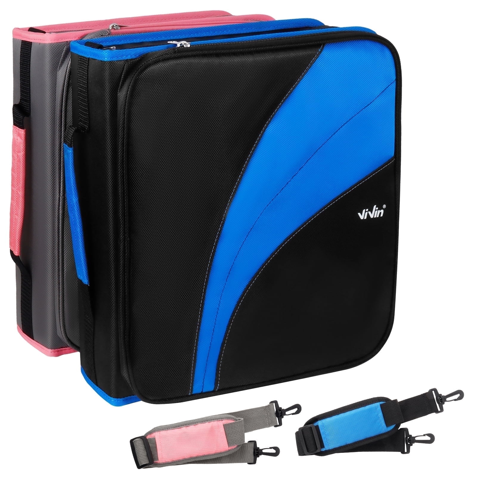 ViVin Zipper Binder 2 Inch O-Ring 450 Sheet Capacity, Multiple Tab and ...