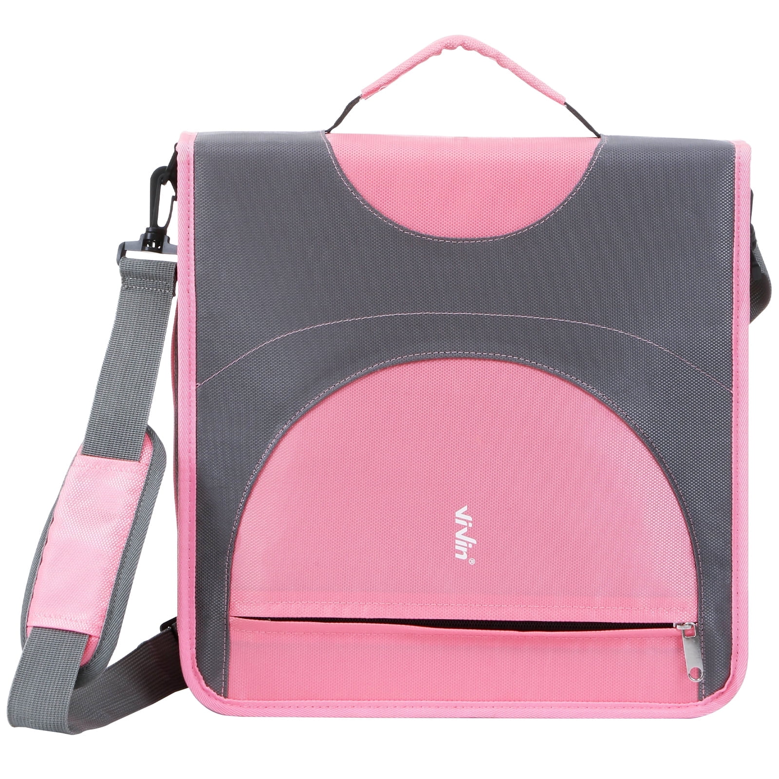 ViVin Zipper Binder 2 inch O-Ring 450 Sheet Capacity, Multiple Tab and ...