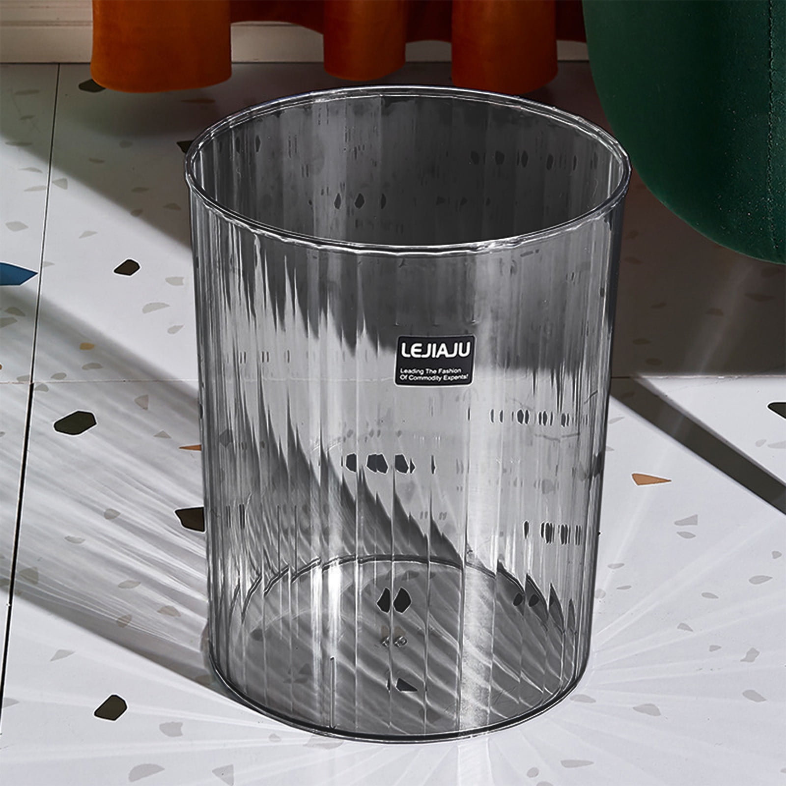 ViYW 12 Litre Household Light Translucent Waste Bin Basket Suitable for ...