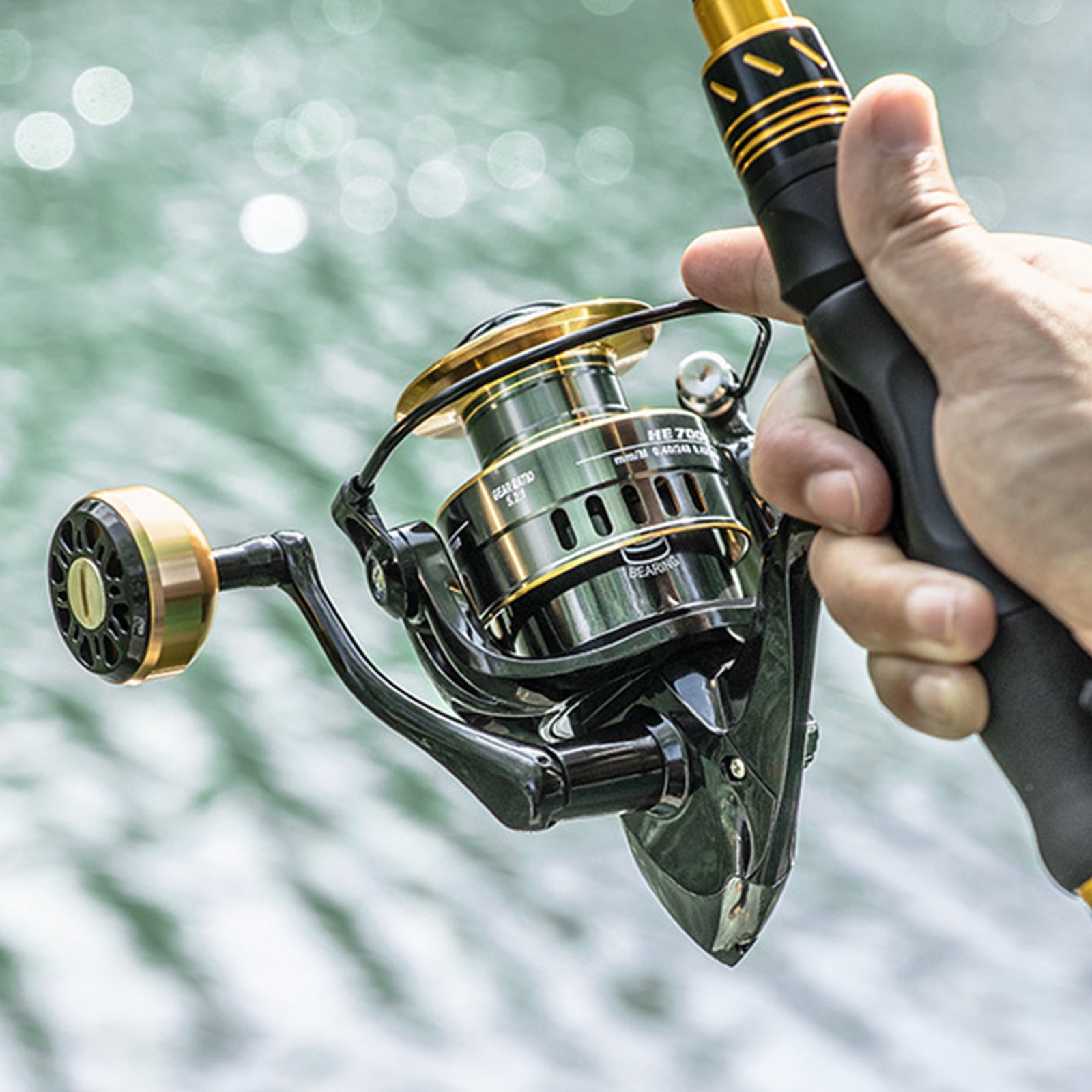 ViYW All-Metal Fishing Wheel Spinning Wheel High-Precision Fishing Reel ...