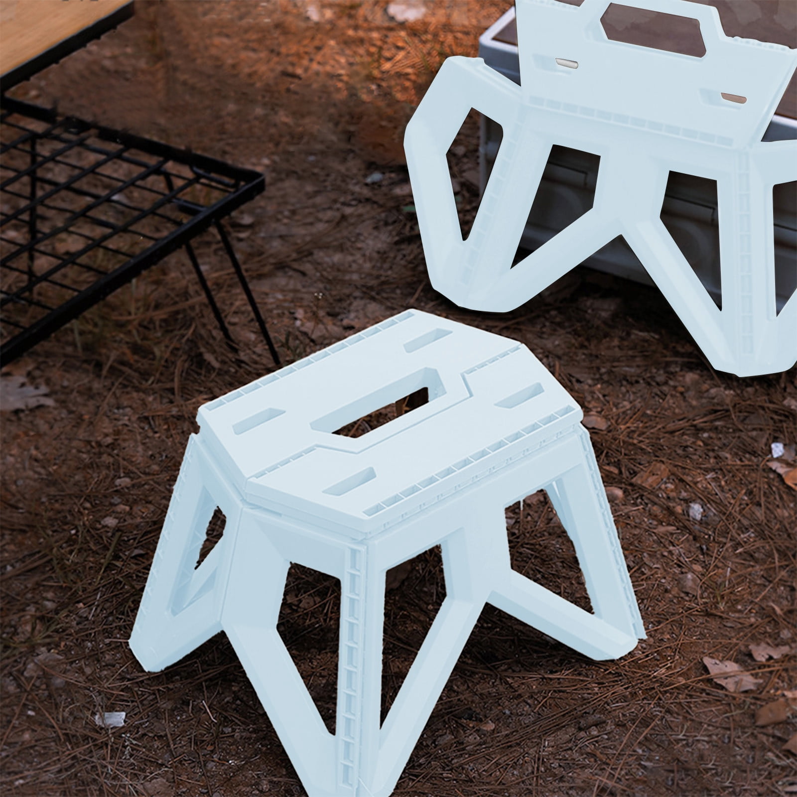 ViYW The Folding Stool Is Strong Enough, With A Plastic Foldable Step ...