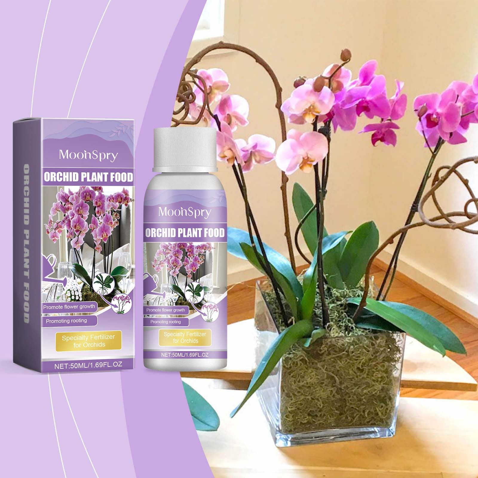 ViYW Orchid Spray Fertilizer Mist Orchid Plant Grower Extend Flowering ...