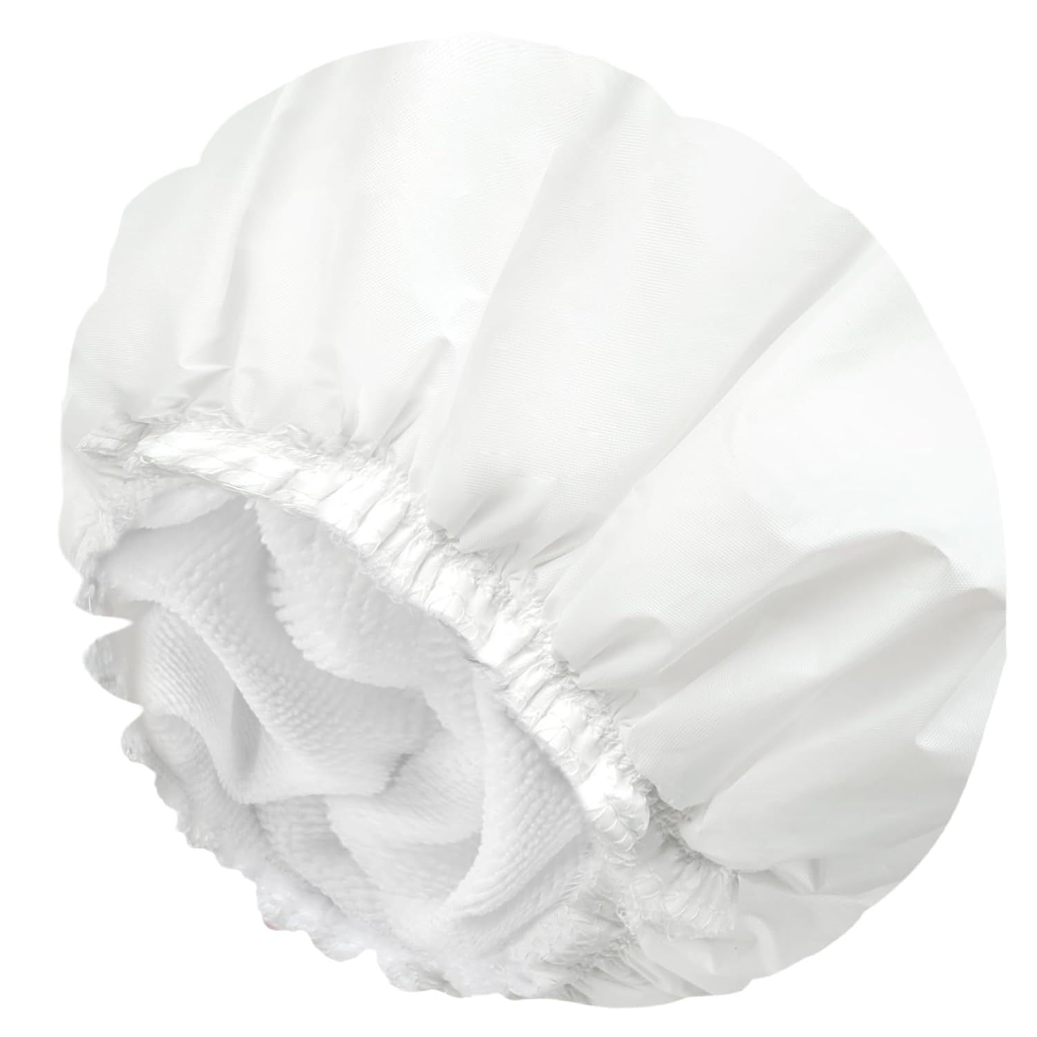ViYW Shower Caps for Women, Terry Lined Shower Cap Reusable Waterproof ...