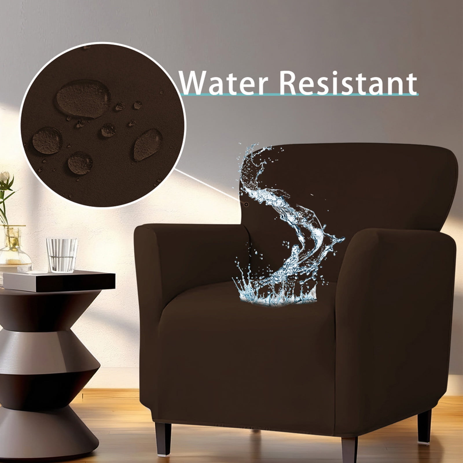 ViYW Waterproof Chair Covers Armchair for Living Room, Small Accent ...