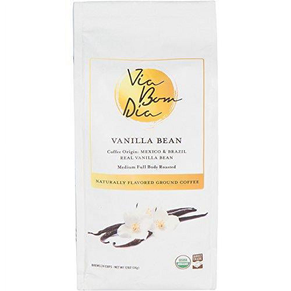 Via Bom Dia Naturally Flavored Ground Coffee Vanilla Bean 12 oz ...