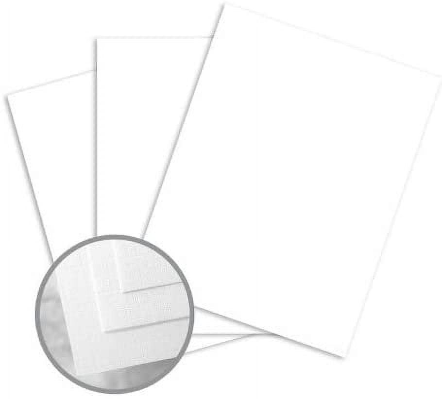 Via Linen Pure White Paper - 8 1/2 x 11 in 24 lb Writing Linen ...