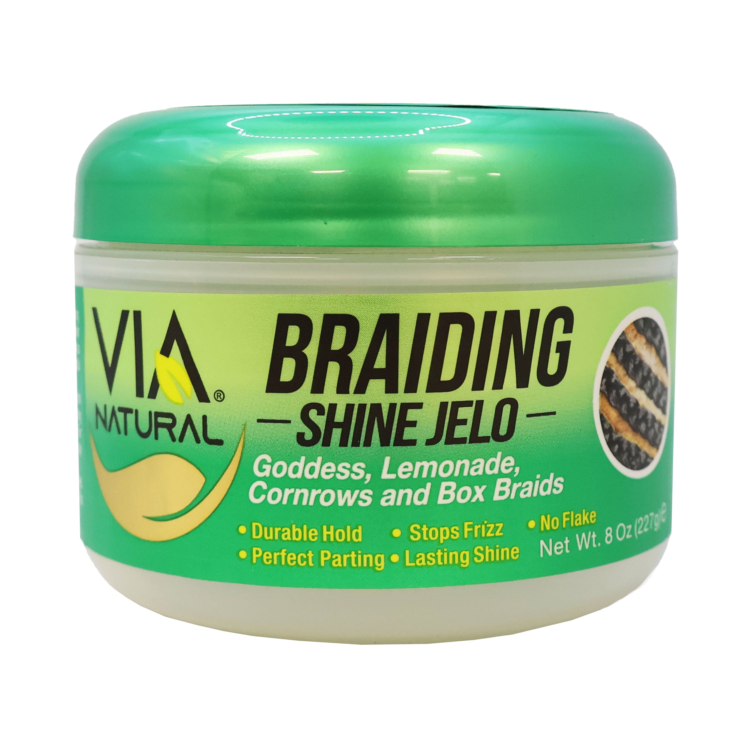 Via Natural Braiding Shine Jelo, 8 Oz., Pack of 2 - Walmart.com