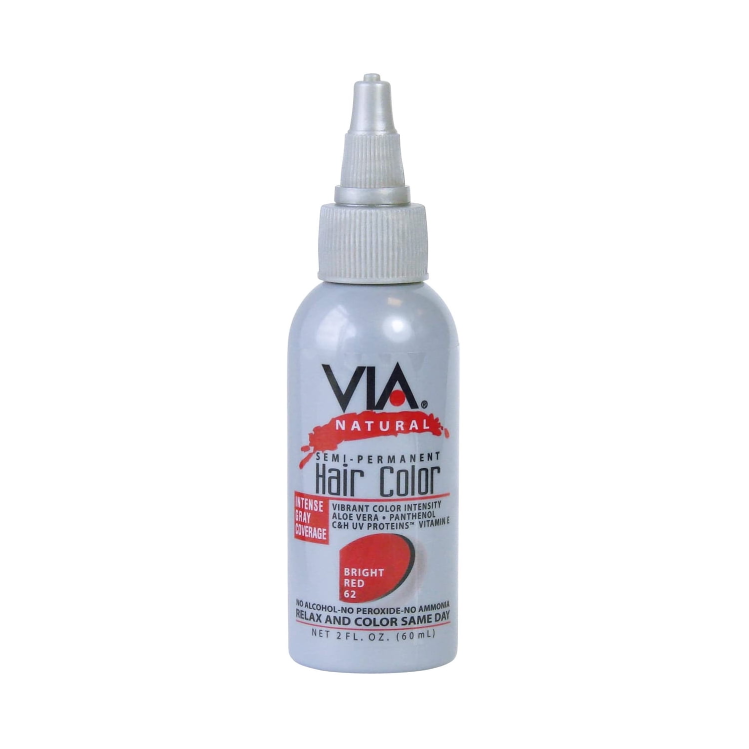 Via Natural Hair Color 62 Bright Red 2 Oz., Pack of 36 - Walmart.com