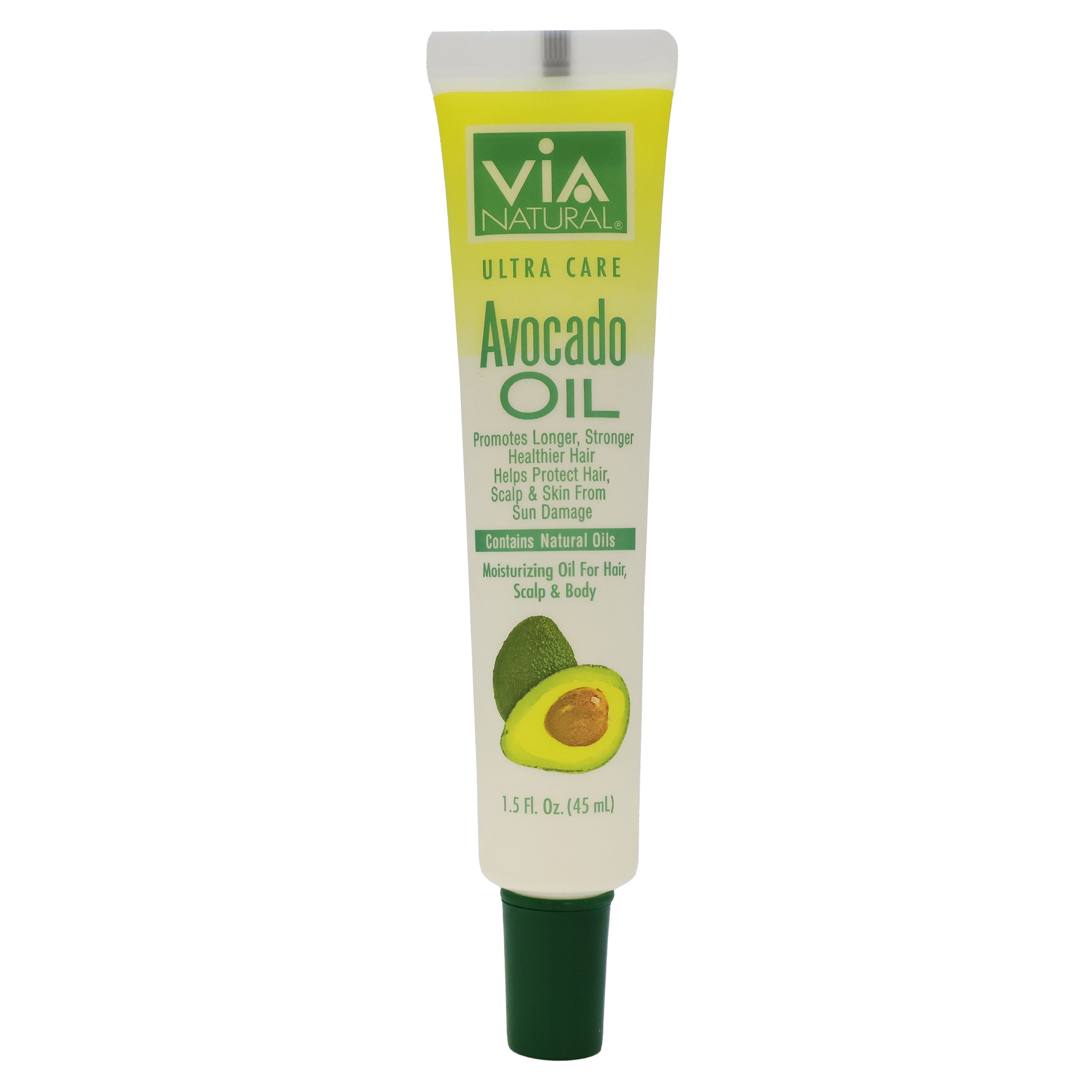 Via Natural Ultra Care Avocado Oil for Hair, Scalp and Body 1.5 Oz ...