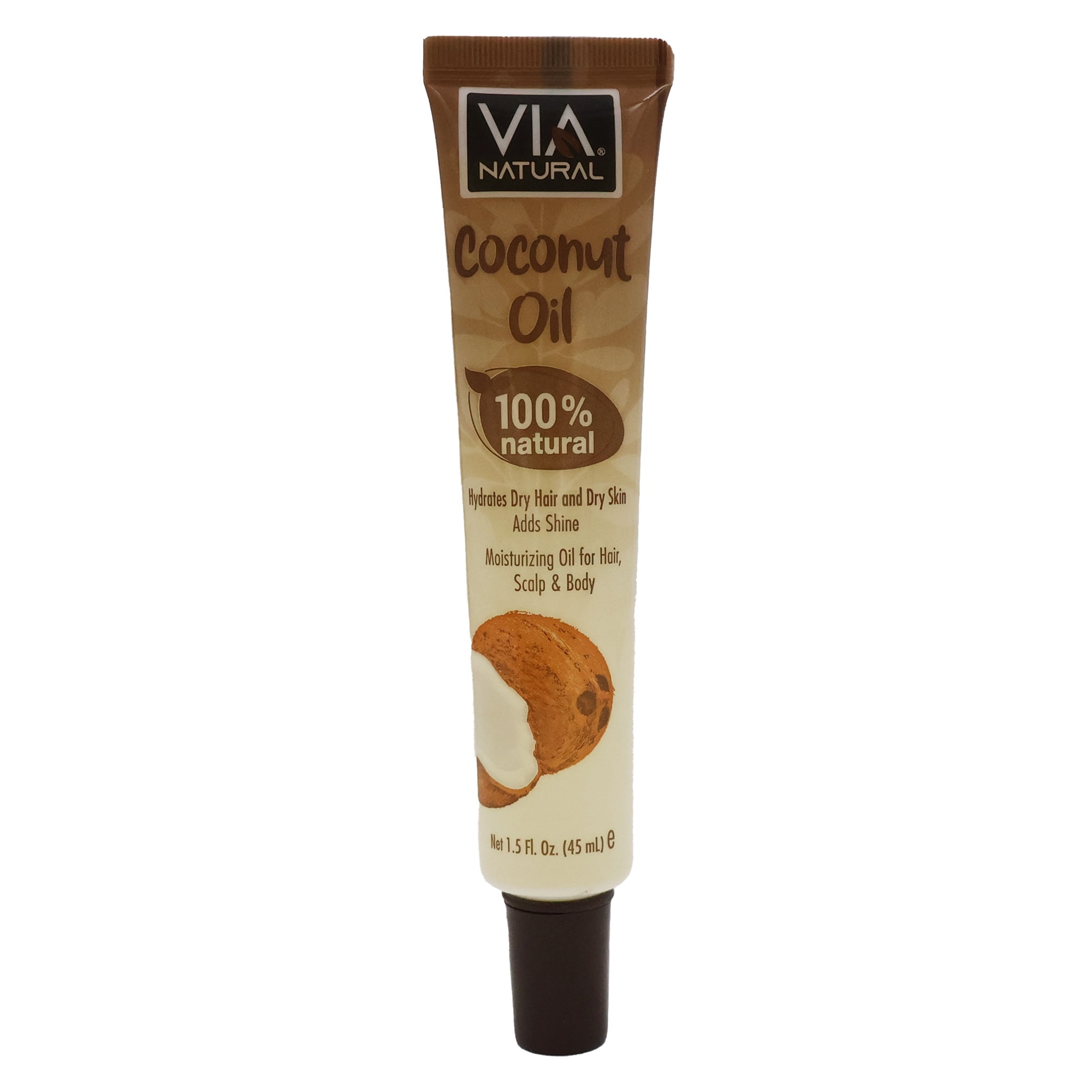 Via Natural Ultra Care Coconut Oil, 1.5 Oz., Pack of 3 - Walmart.com