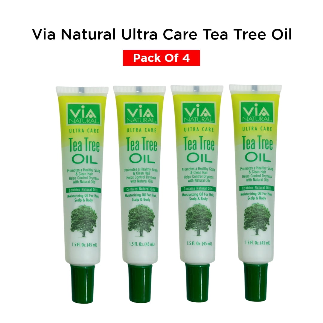Via Natural Ultra Care Tea Tree Oil Moisturizing Oil for Hair, Scalp ...