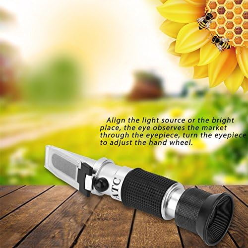 ViaGasaFamido Beekeepi Tools Honey Refractometer 58-90% (Sugar Content ...