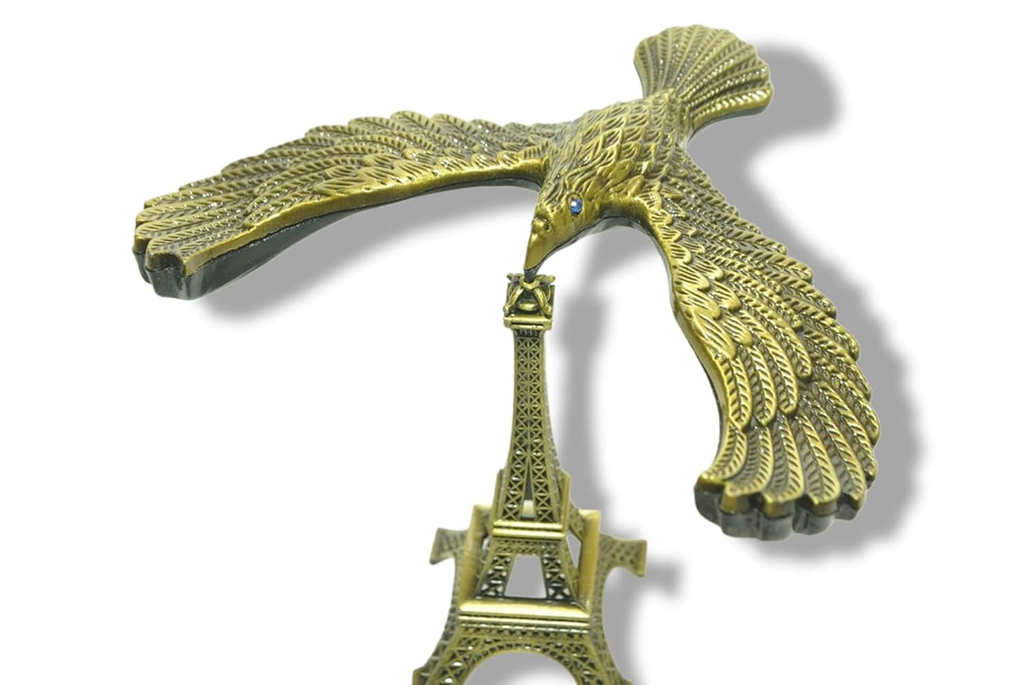 ViaZAID Metal Showpiece Combo Paris Eiffel Tower with Eagle Bird for ...
