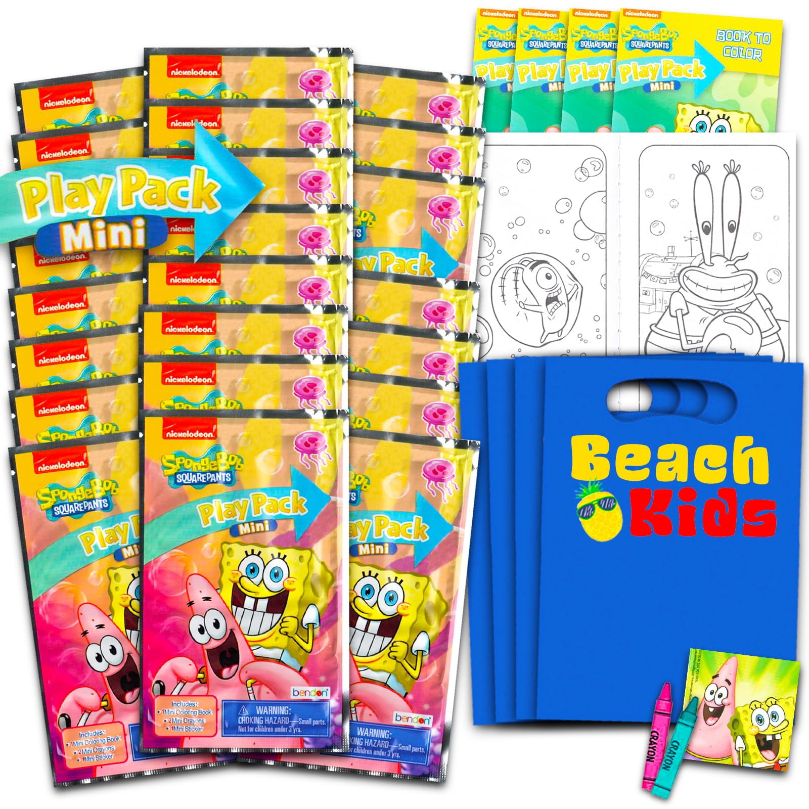 Viacom Spongebob SquarepantsUMRT Mini Party Favors Set for Kids ...