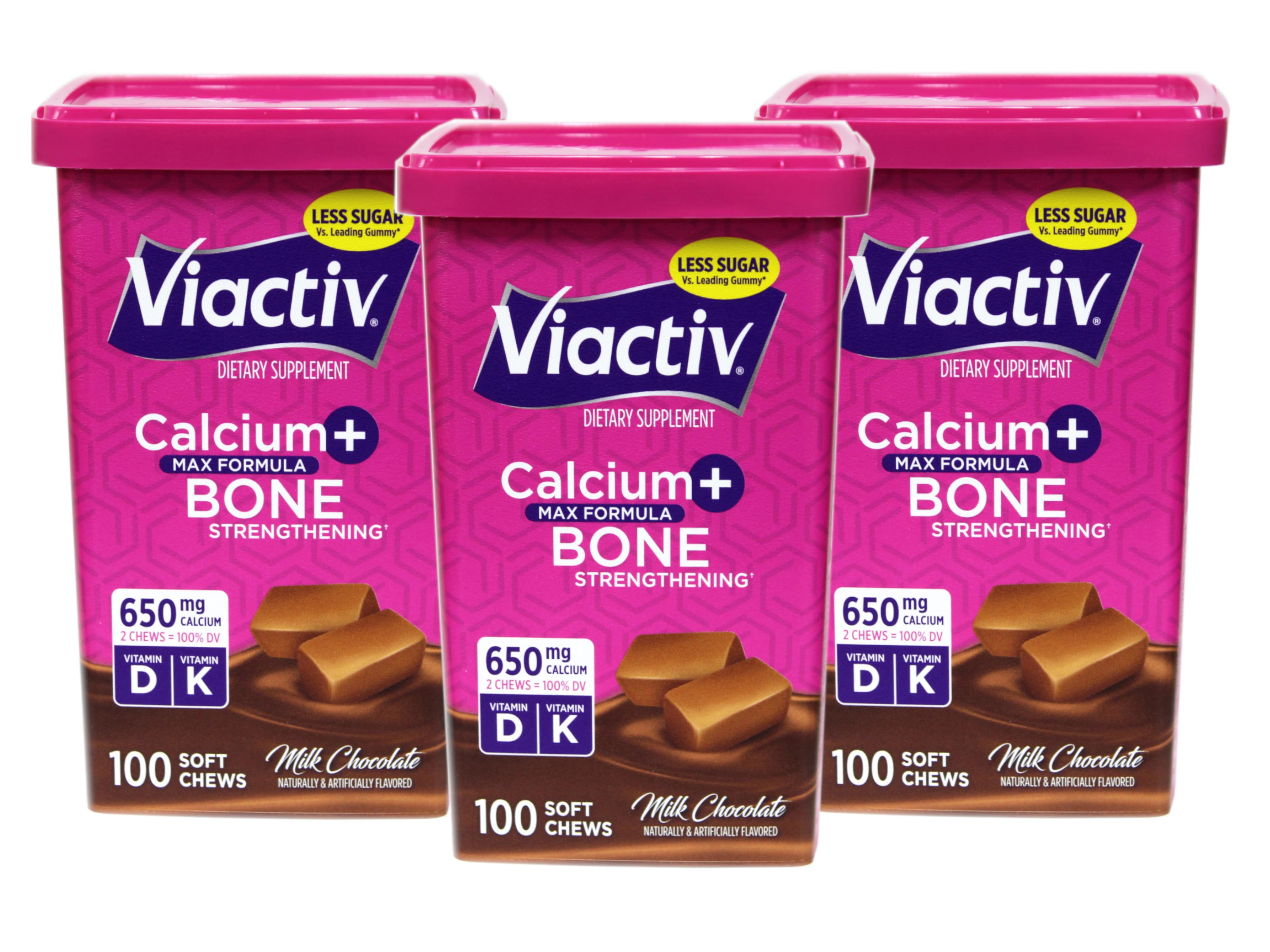 Viactiv Chewable Vitamins: Calcium Plus D Milk Chocolate Soft Chews ...