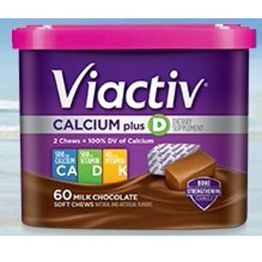 Viactiv Calcium Plus D, Caramel Soft Chews - 100 Ea - Walmart.com