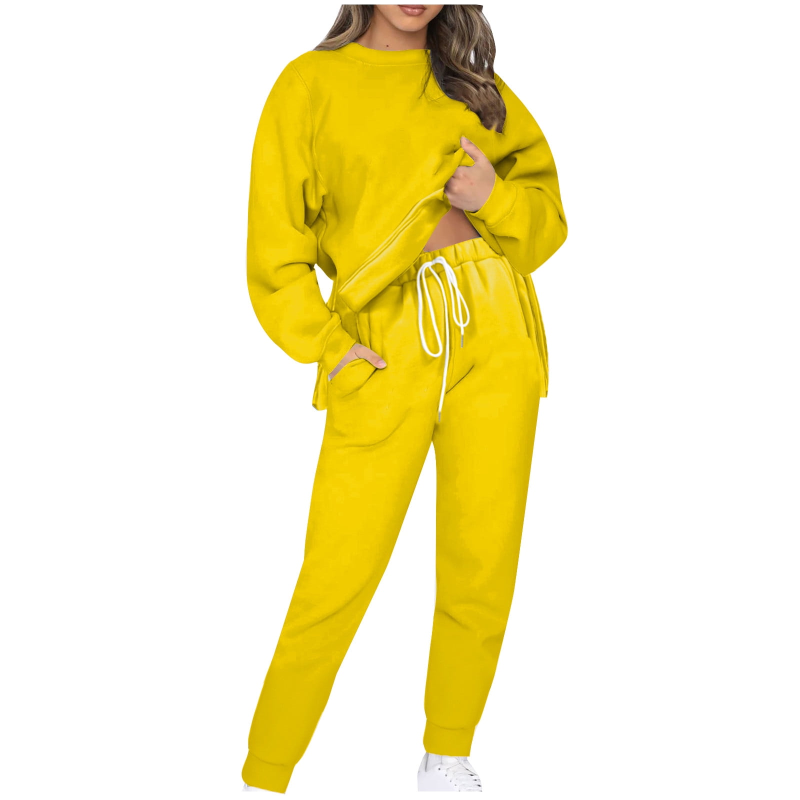 Viadha 2 Piece Lounge Set Women Women Sweatsuits 2 Piece Outfits Crew ...