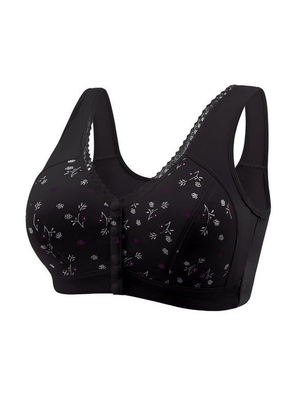 BangWanChi Women Sexy Front Buckle For Middle-Aged And Elderly ...