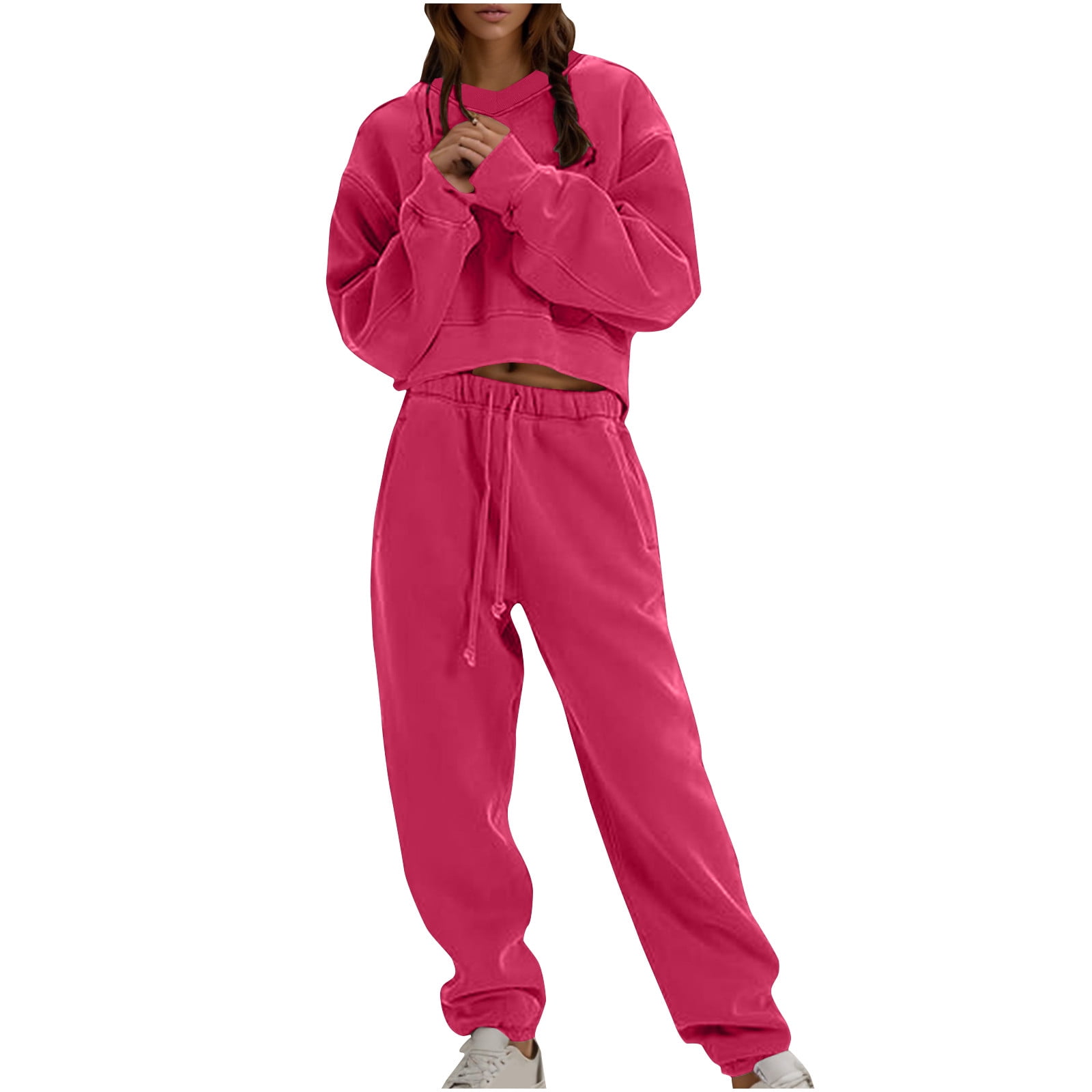 Viadha Lounge Sets for Women Women Sports Sweat Set Sweatsuit Fleece 2 ...