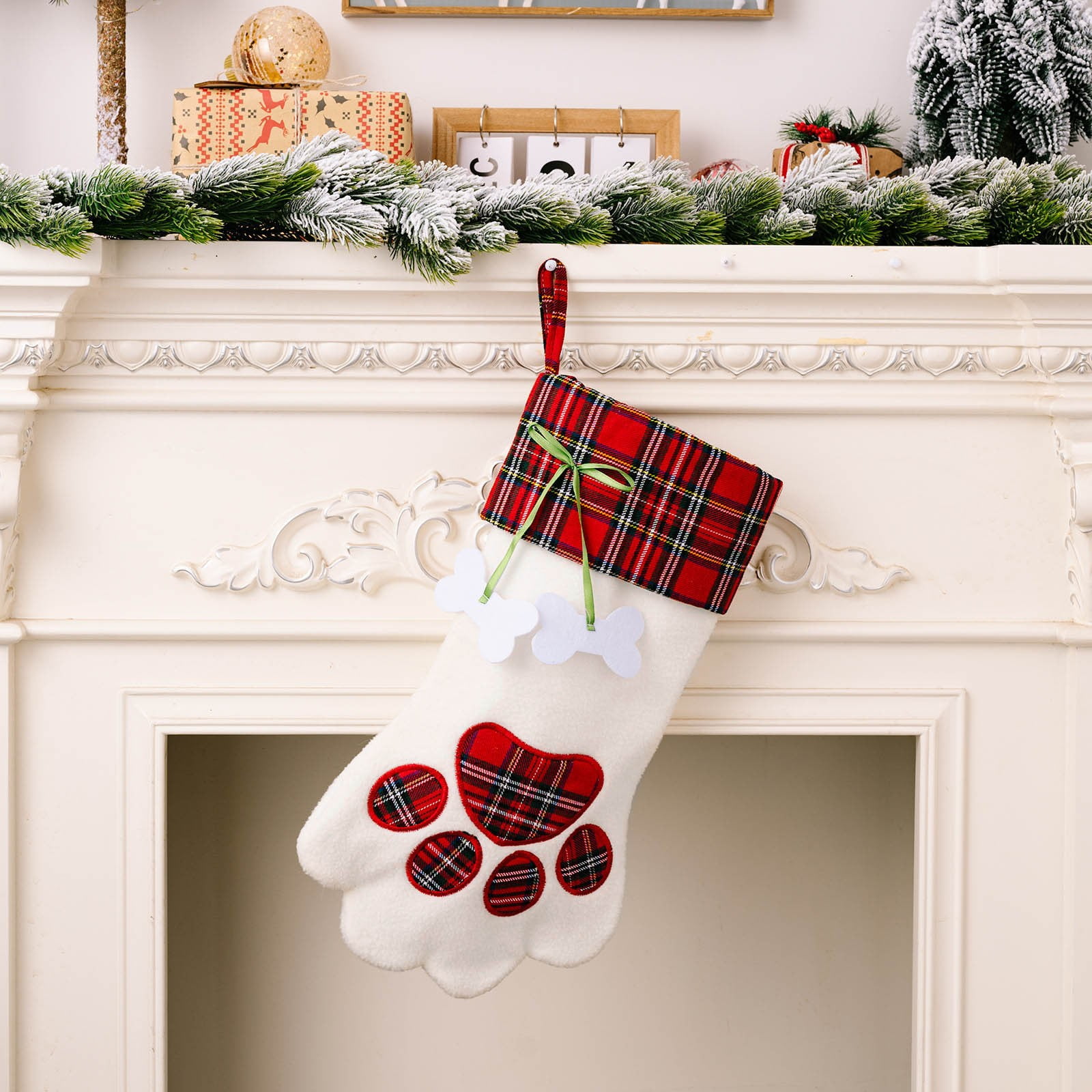 Viadha Personalized Christmas Stocking for Cats, Pet Paw Christmas ... Viadha Personalized Christmas Stocking for Cats, Pet Paw Christmas ...