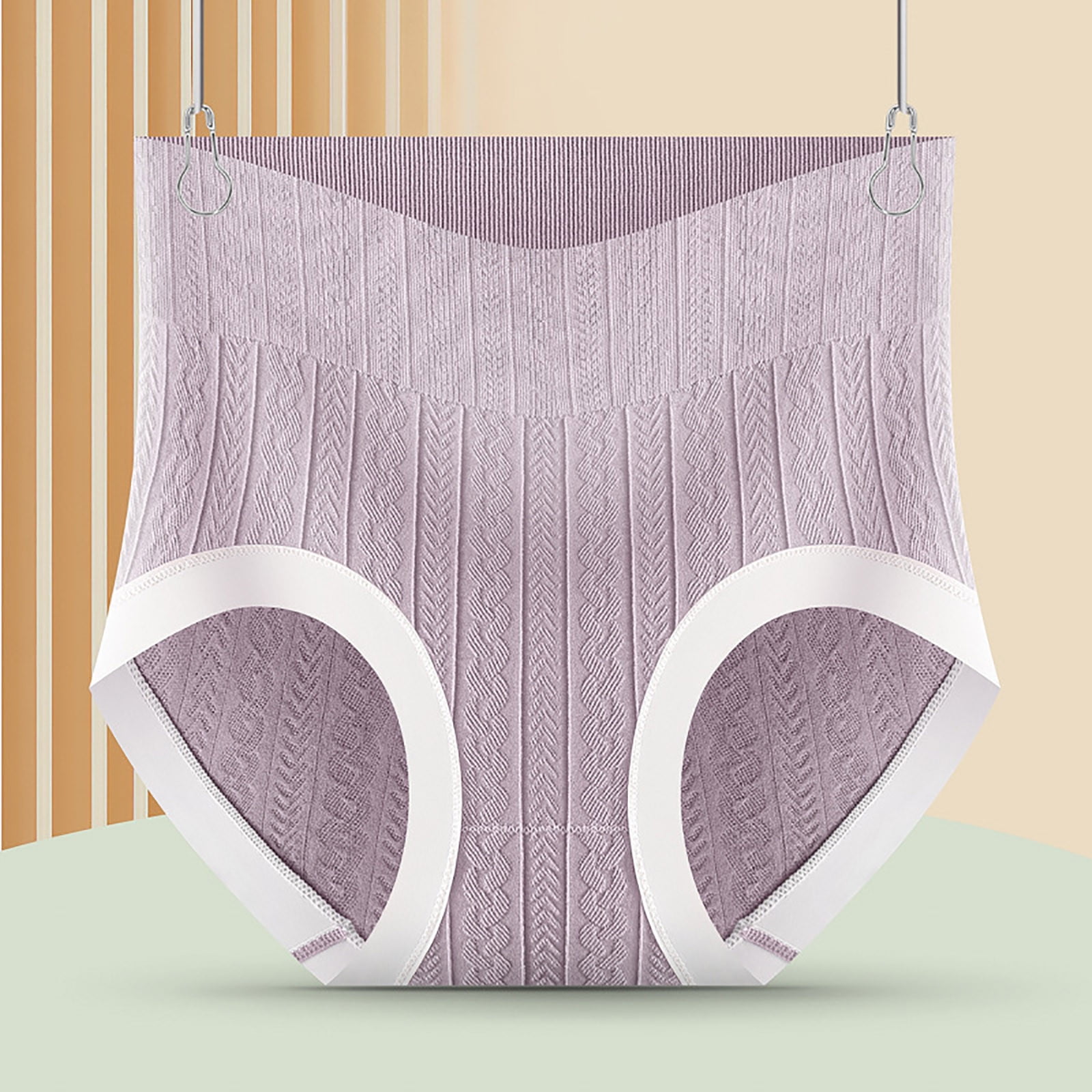 Viadha Seamless Cotton Underwear For Women Traceless Briefs Graphene