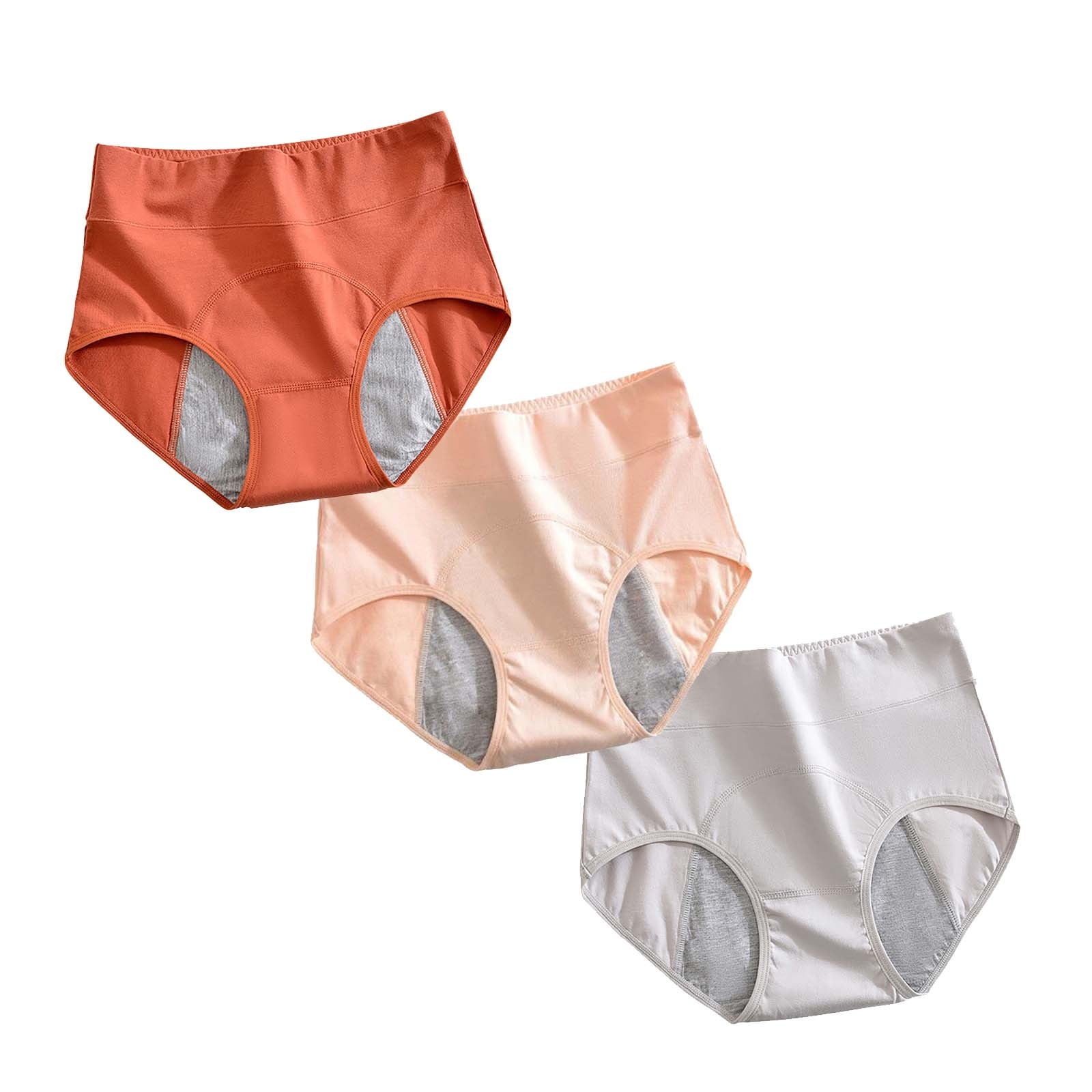 Viadha Womens Cotton Underwear 3pc Menstrual Anti Leakage Menstrual