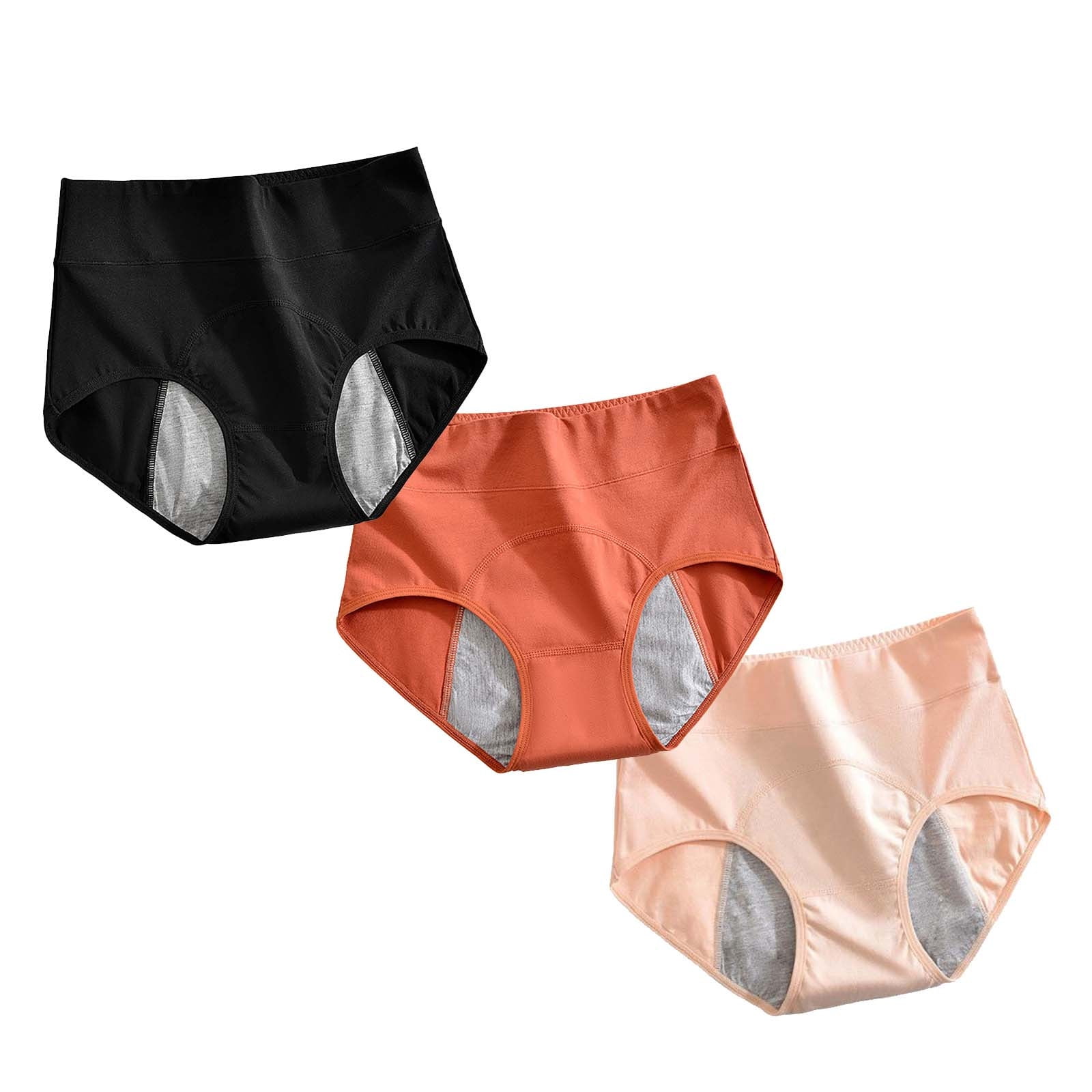 Viadha Womens Cotton Underwear 3pc Menstrual Anti Leakage Menstrual