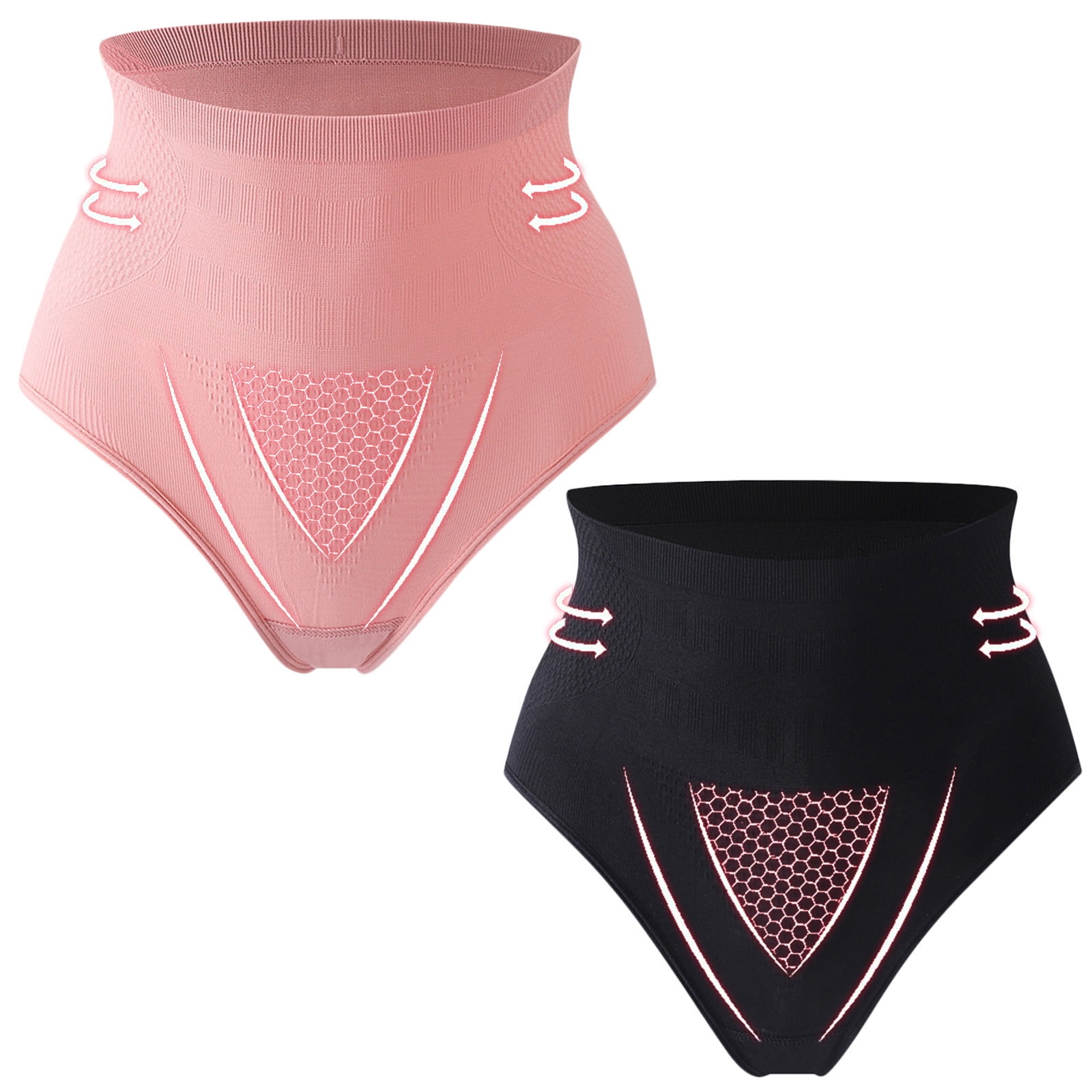 Viadha Women's Cotton Underwear Comfortable Solid Color Large Size High ...