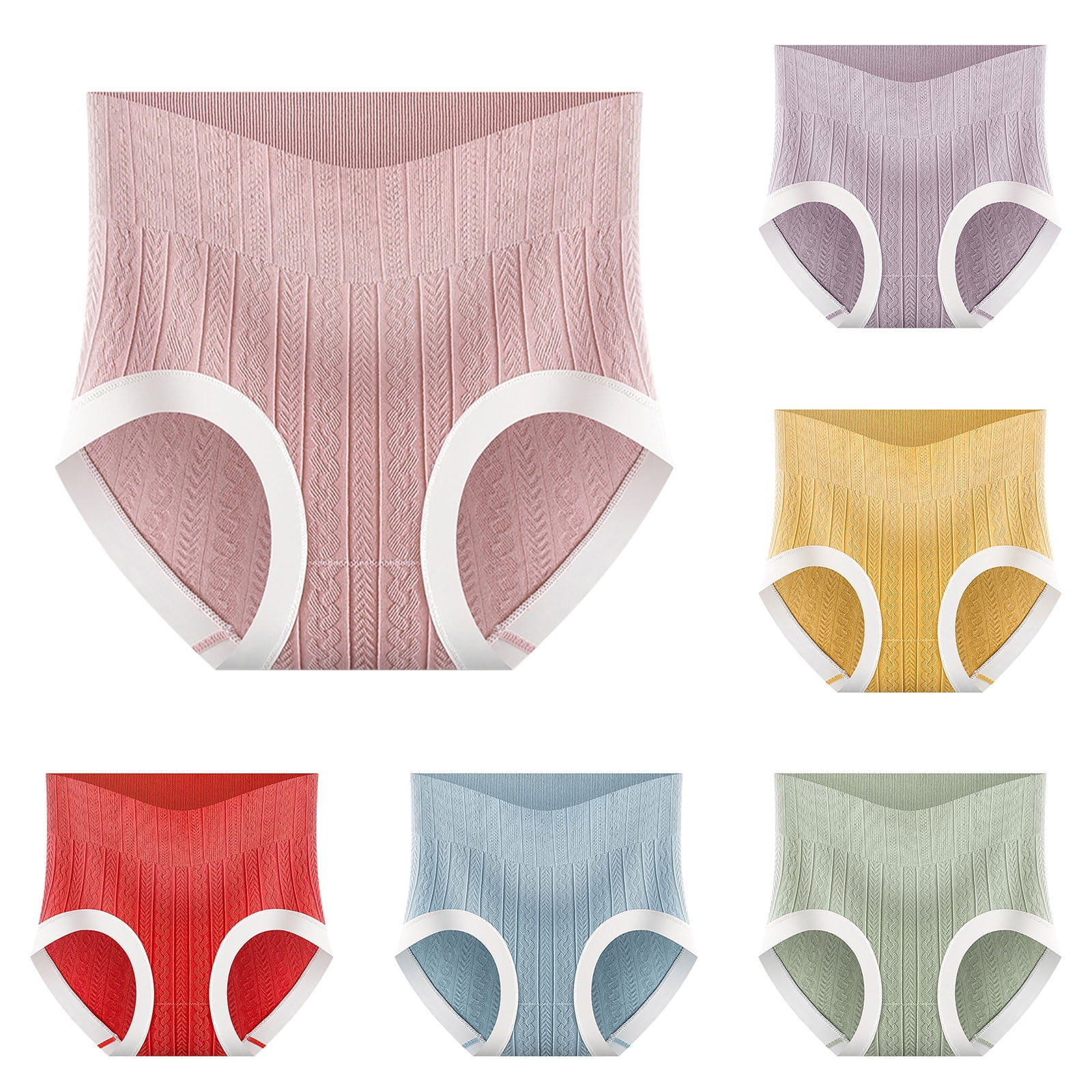 Viadha Womens Cotton Underwear Traceless Briefs Graphene Crotch High