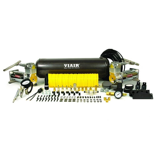 Viair Heavy Duty Dual 444C 200 PSI 2.5 Gallon Tank Onboard Air System Compressor - Walmart ...