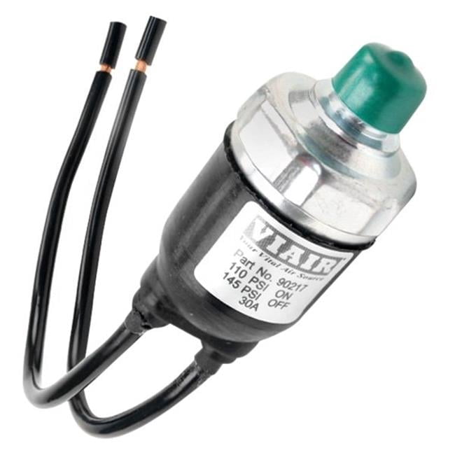 Viair VIA90227 0.25 in. NPT Port, 12 Gauge Lead Wires 110 PSI On, 145 ...