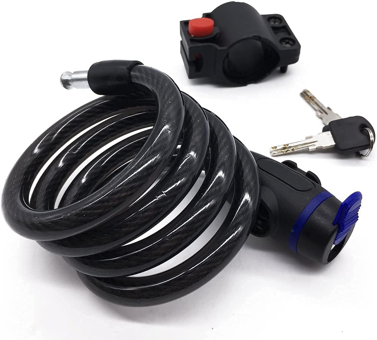 Viaky Cable Bike Lock 1.2M (4 Feet) Steel Coiled Secure Lock with ...