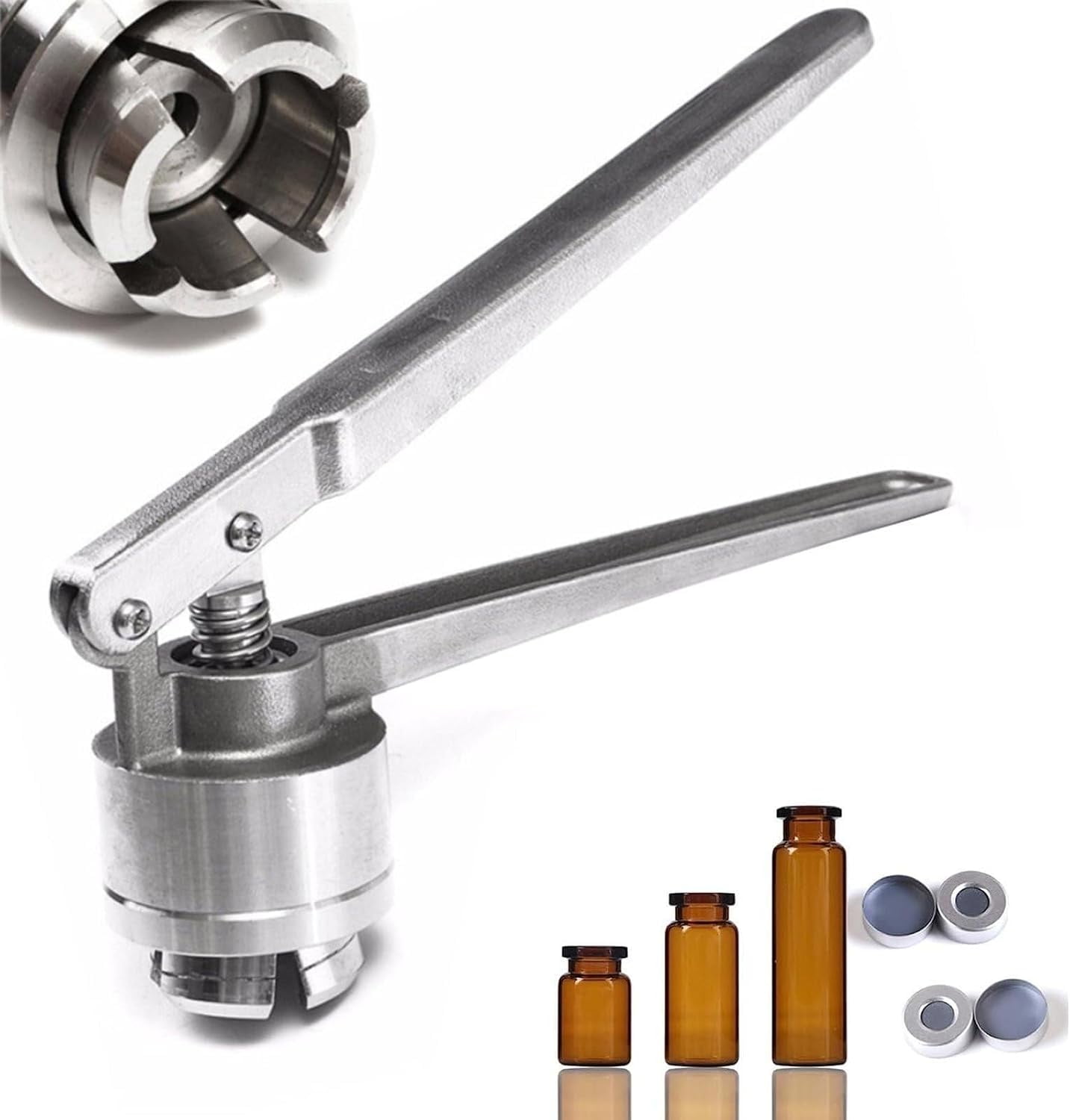 Vial Crimper - Full Aluminum/Aluminum-Plastic13-32mm,Portable Sealing ...