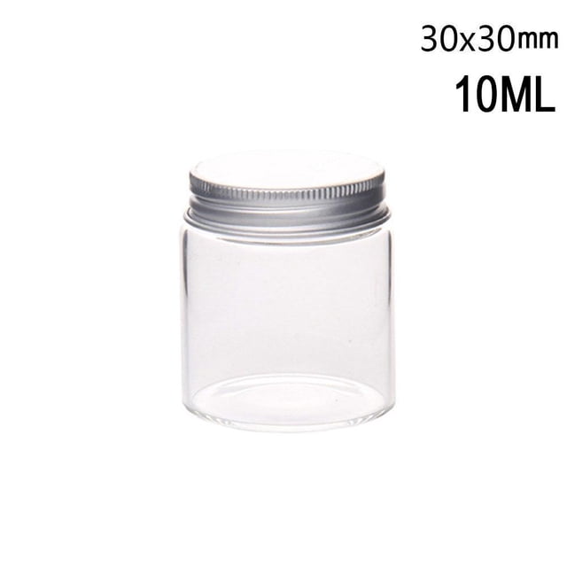 Vials Small Glass Bottles Mini Jars With Aluminum Screw Top Storage ...