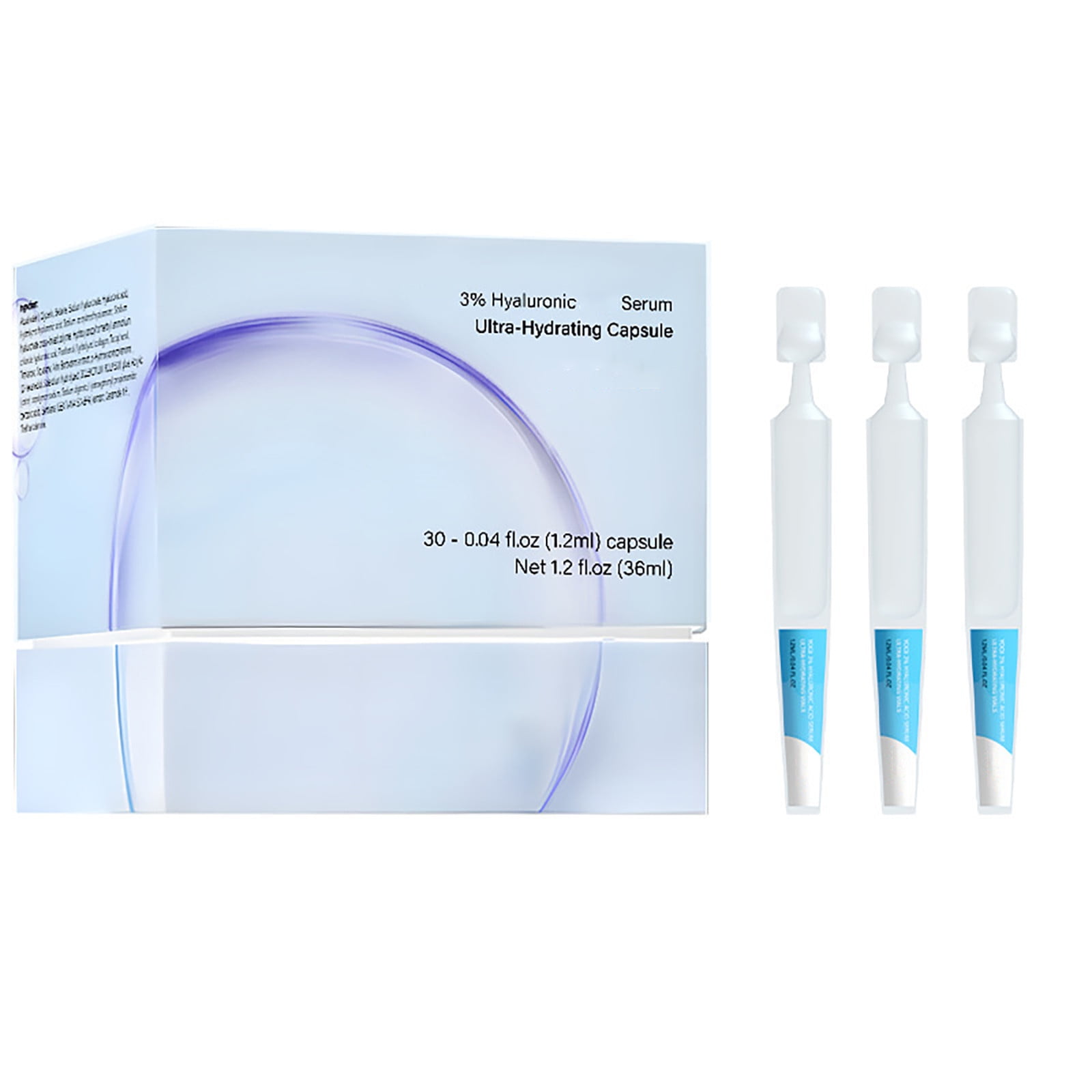 Vials Ultra-Hydrating Hyaluronic Acid Serum for Face, 1.5ml Vial, 30 ...