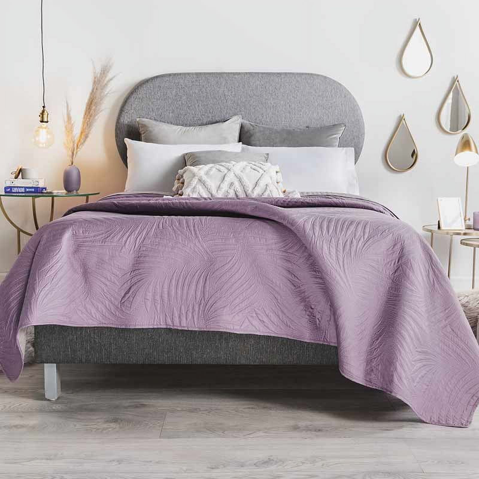 MALVA LILAC AND GRAY COLOR SPECIAL FABRIC REVERSIBLE ULTRA SLIM ...