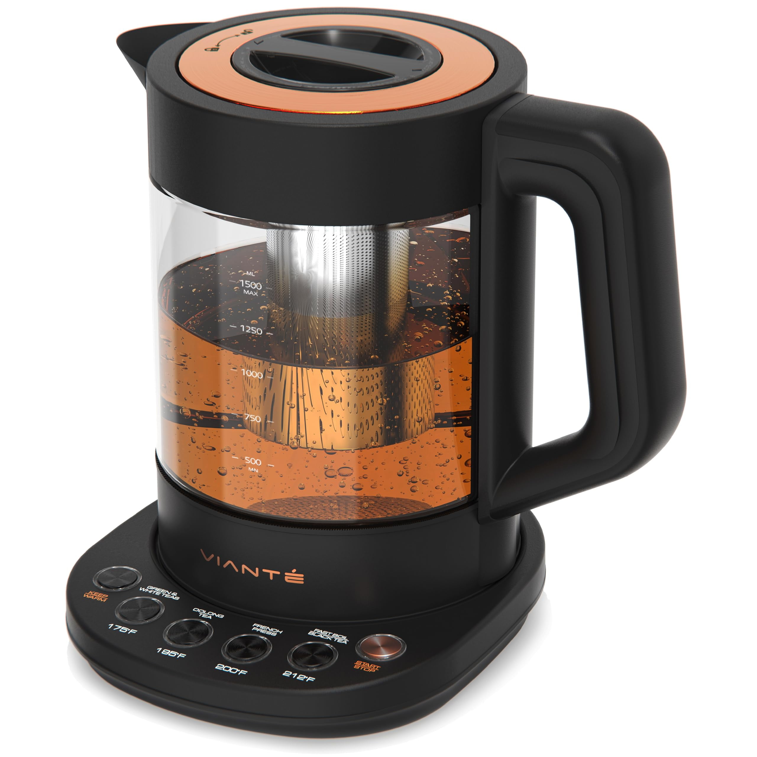Vianté Electric Kettle With Infuser For Loose Leaf. Hot Tea Maker With ...