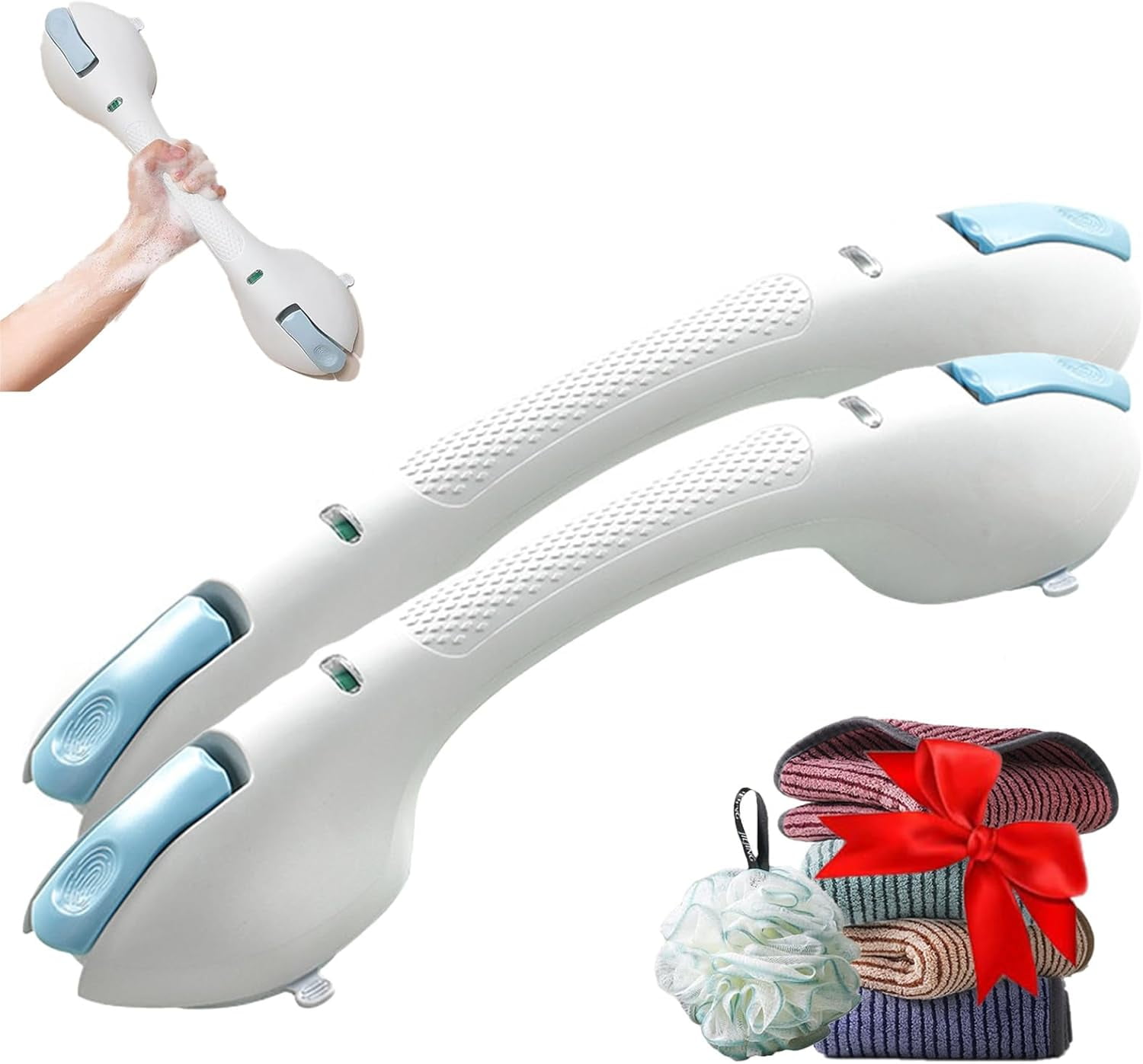 Vianys SureGrip Pro,Strong Suction Shower Grab Bar for Shower Chair ...