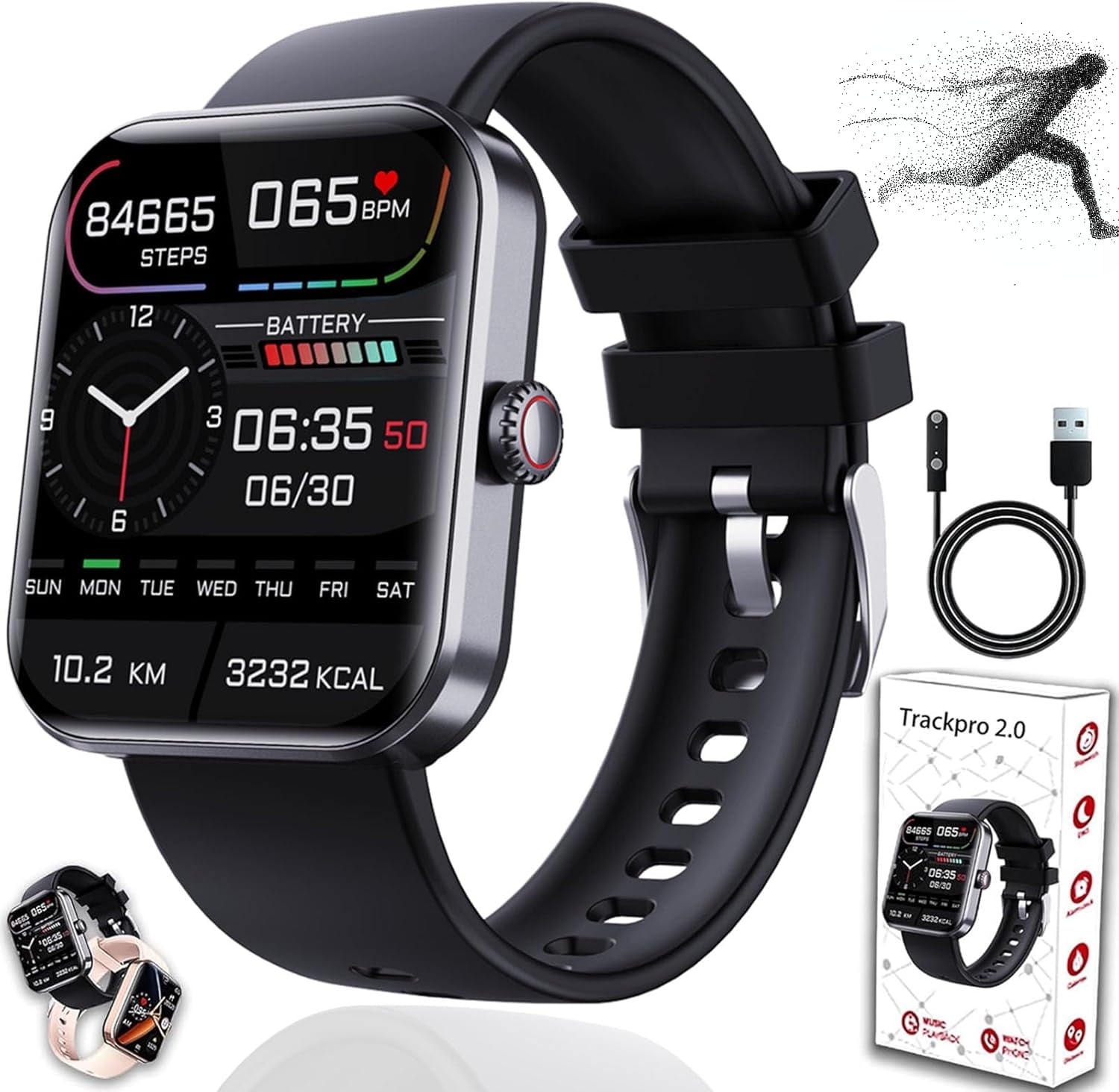 Vianys Trackpro 2.0, Sherum Trackpro 2.0 𝐠𝐥𝐮𝐜𝐨𝐬𝐞 𝐦𝐨𝐧𝐢𝐭𝐨𝐫 Watch, Ribili Trackpro 2.0, Dotmalls ...