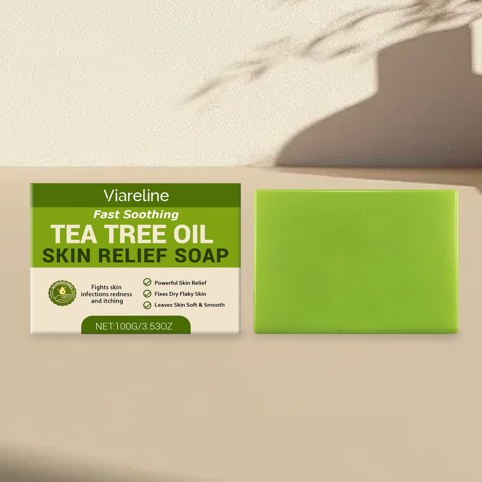 Viareline Oil Skin Soap Reduce Dermatitis Redness Itchy Skin Cleansing ...