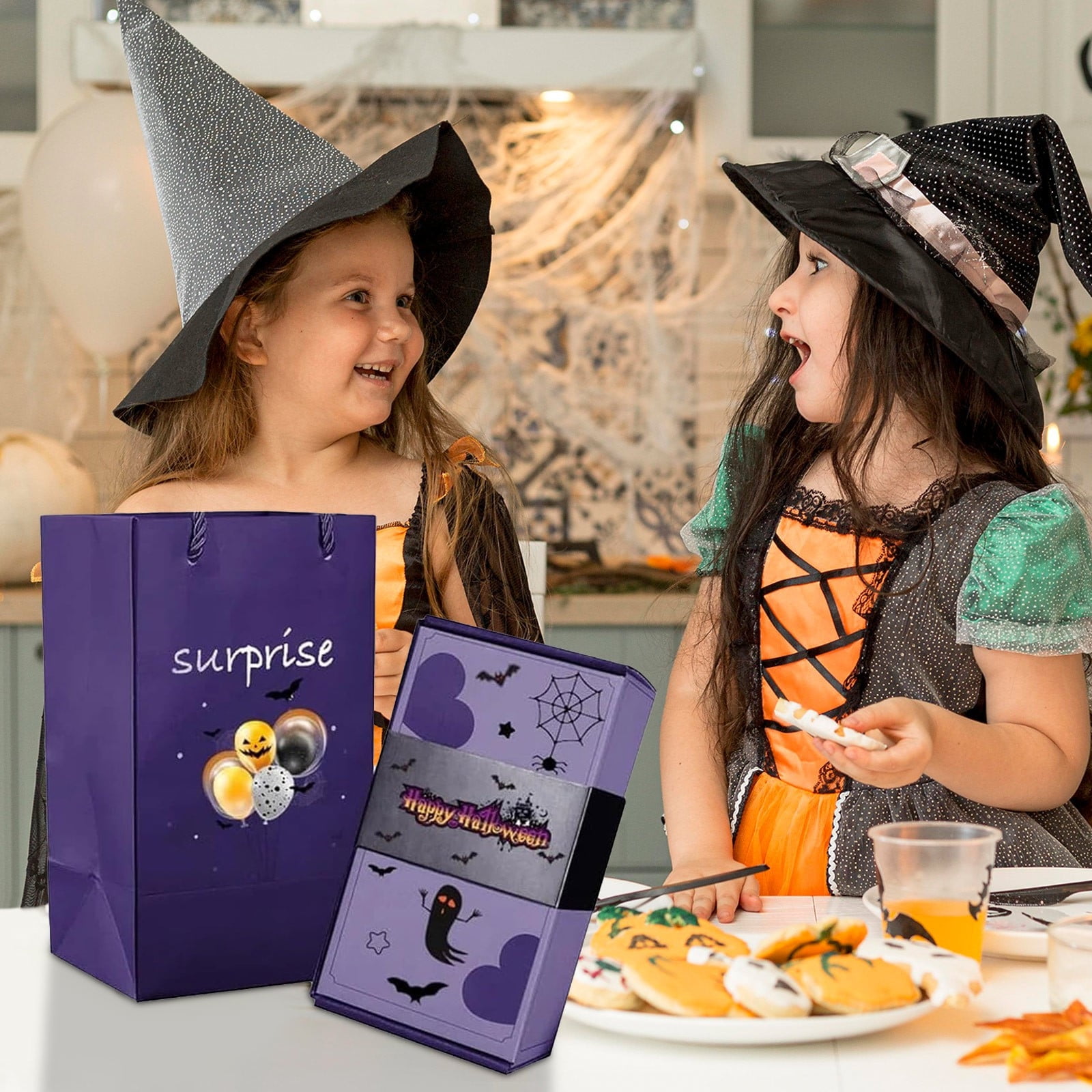 VibHome Halloween Surprise Box Gift Box Create Surprising Gift Red ...