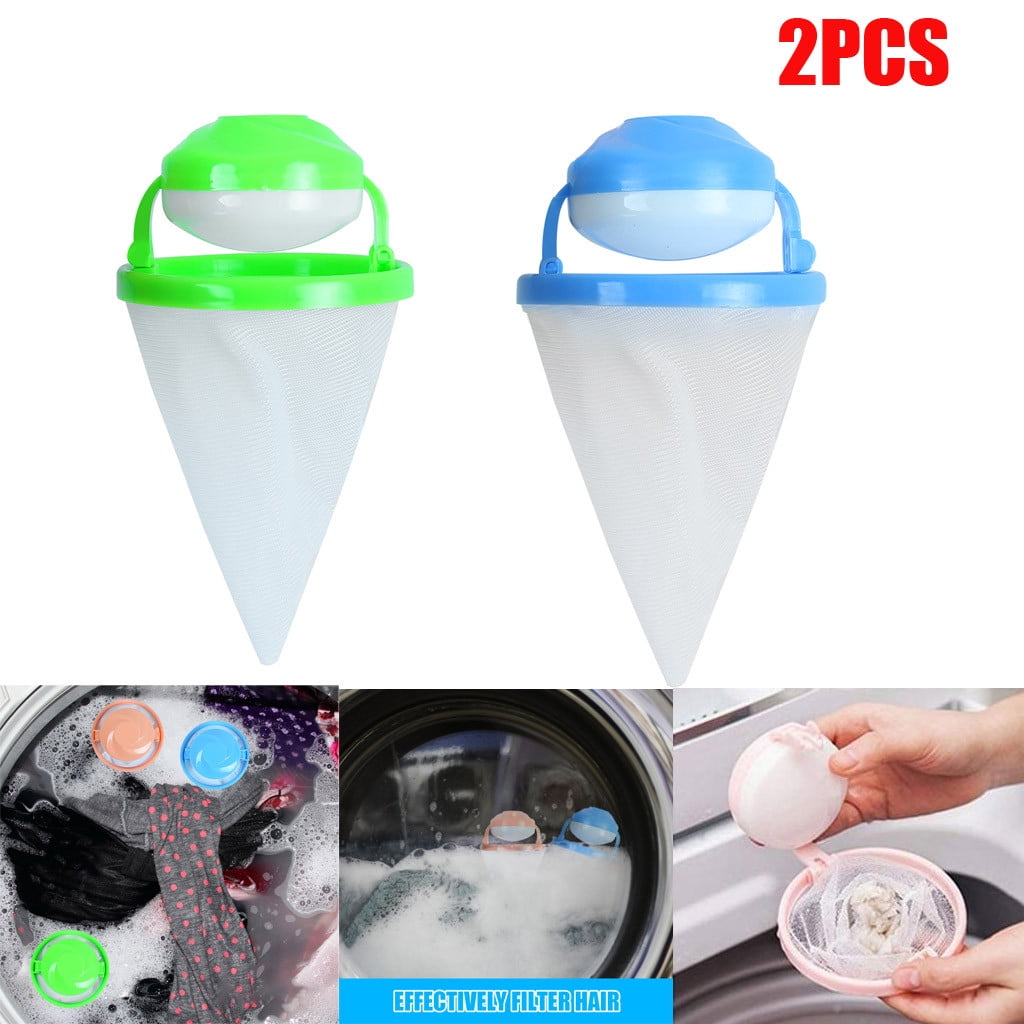 VibHome Home Floating Lint Hair Catcher Mesh Pouch Washing Machine ...