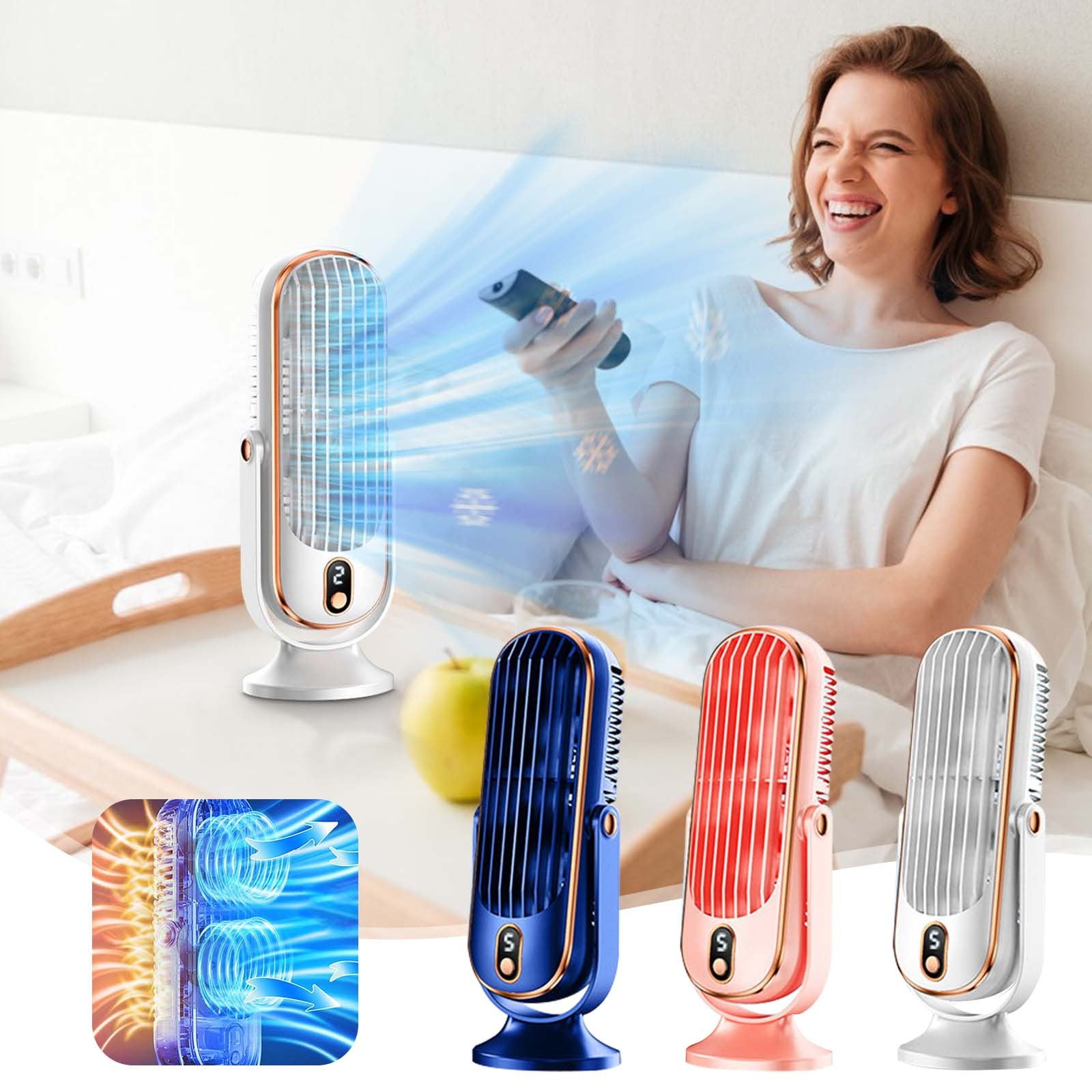 VibHome Up to 50% off! Cold Fans Desktop Portable USB Rechargeable Car ...