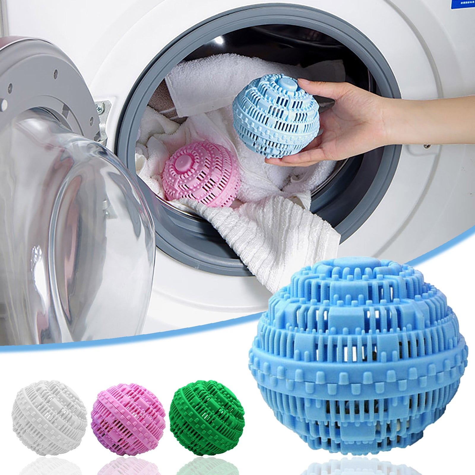 VibHome Wash Laundry Reusable Natural Washer Washing Machine Wash Ball ...