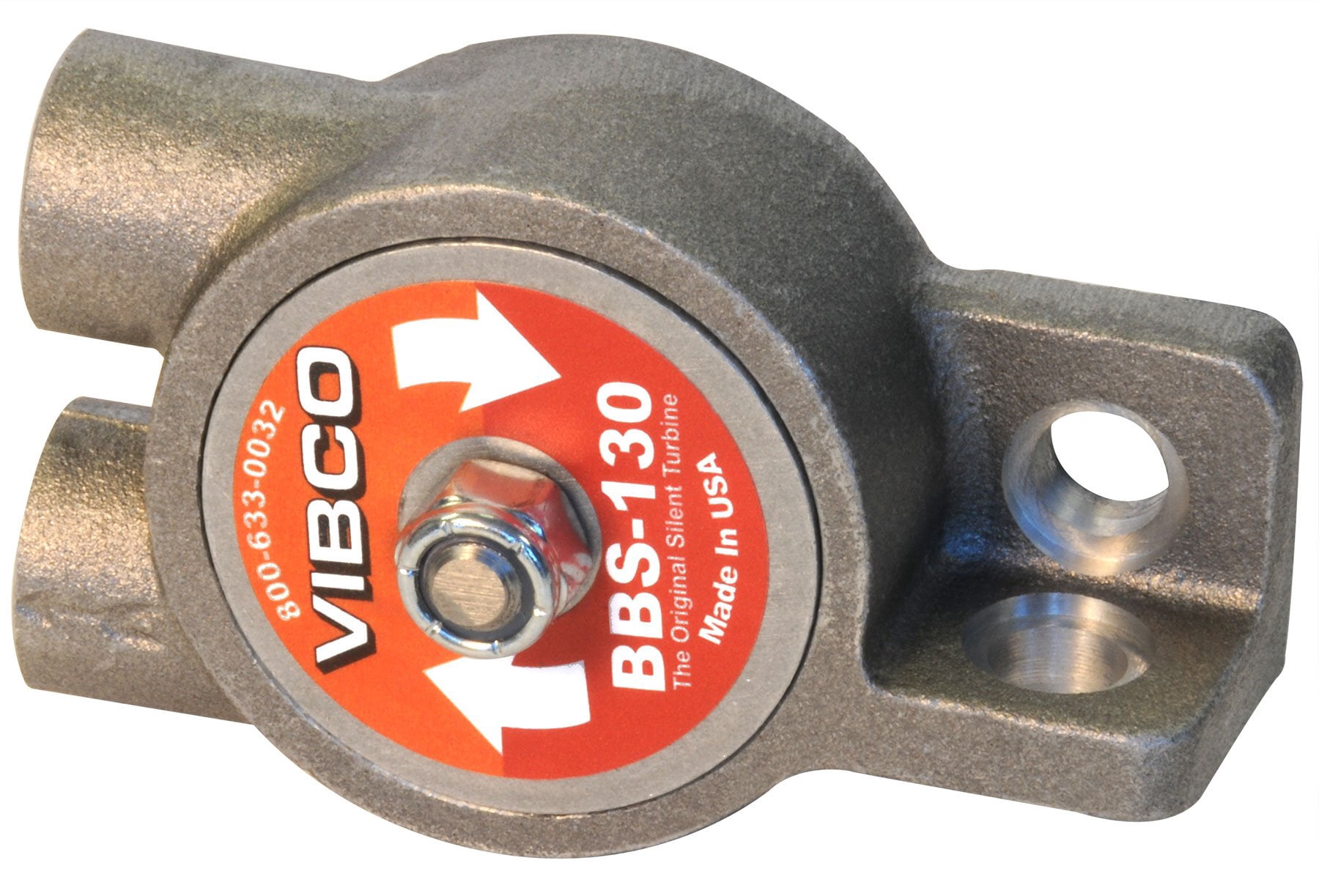 Vibco BBS-130 Silent Pneumatic Turbine Vibrator, 75 lb. Force, 10500 ...